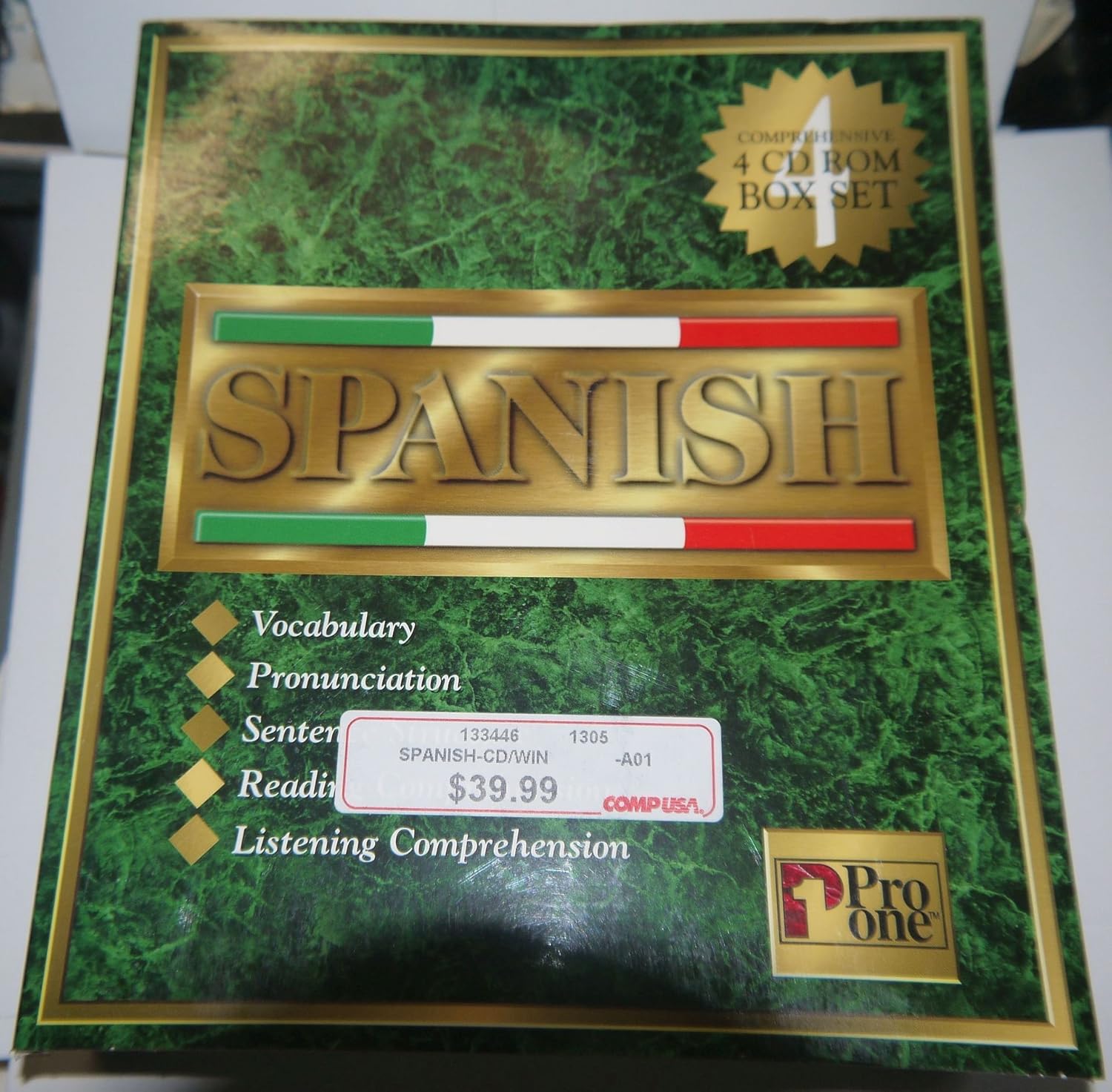 Amazon.com: Pro One SPANISH 4 CD ROM Box Set