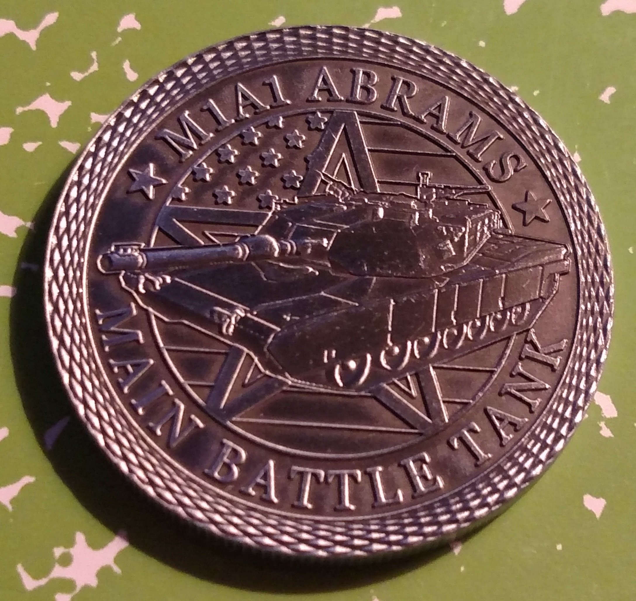 Buy US Army M1A1 Abrams Main Battle Tank Military Challenge Art Coin ...