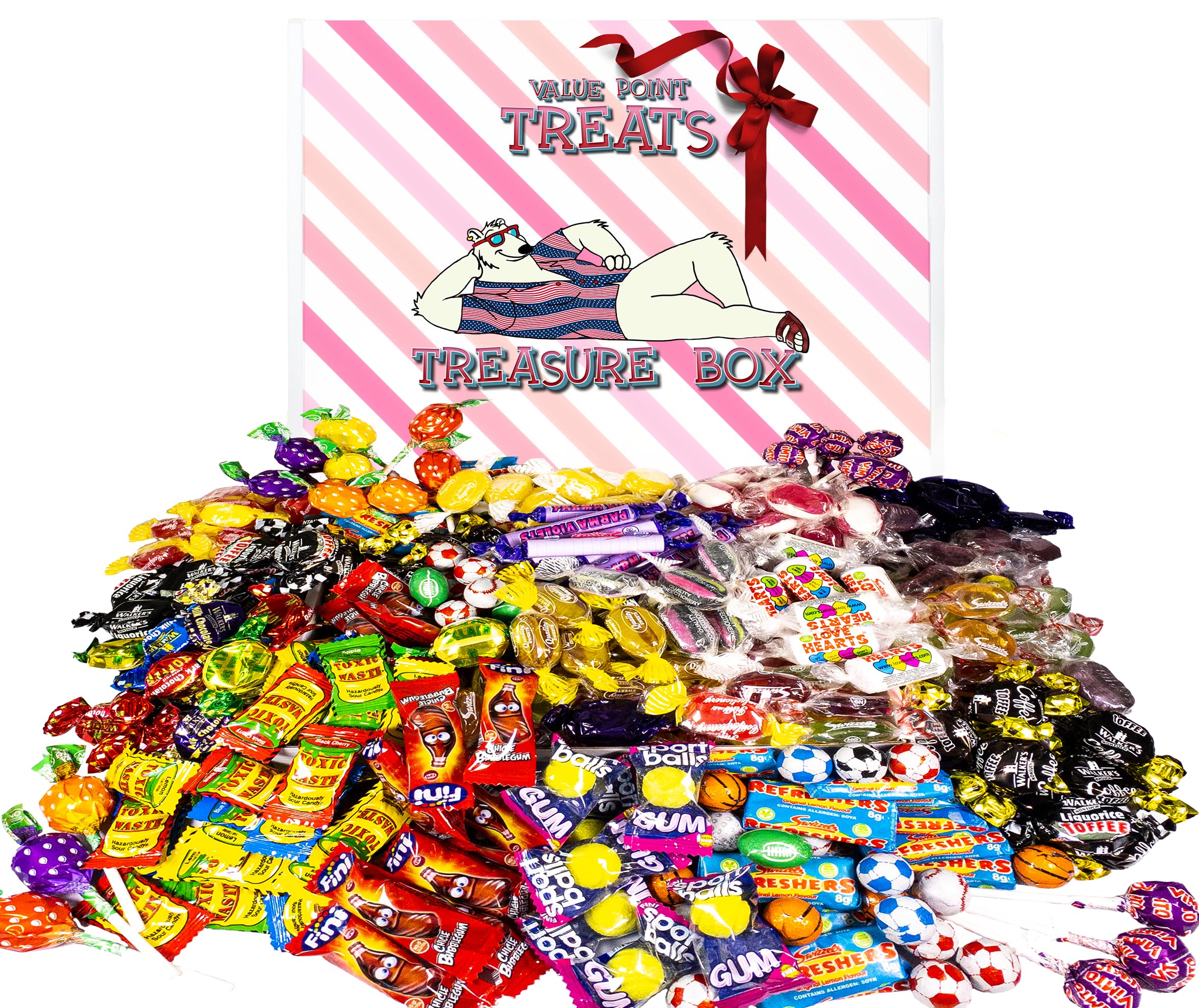 Candy Treasure Sweets Gift Box: 100 Different Retro Sweets Hamper, Pick ...