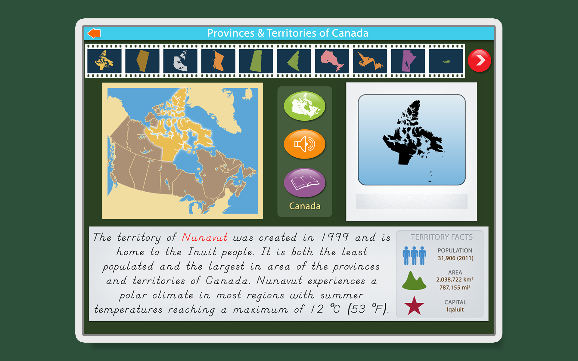 Provinces and Territories of Canada - Montessori Geography - App on ...