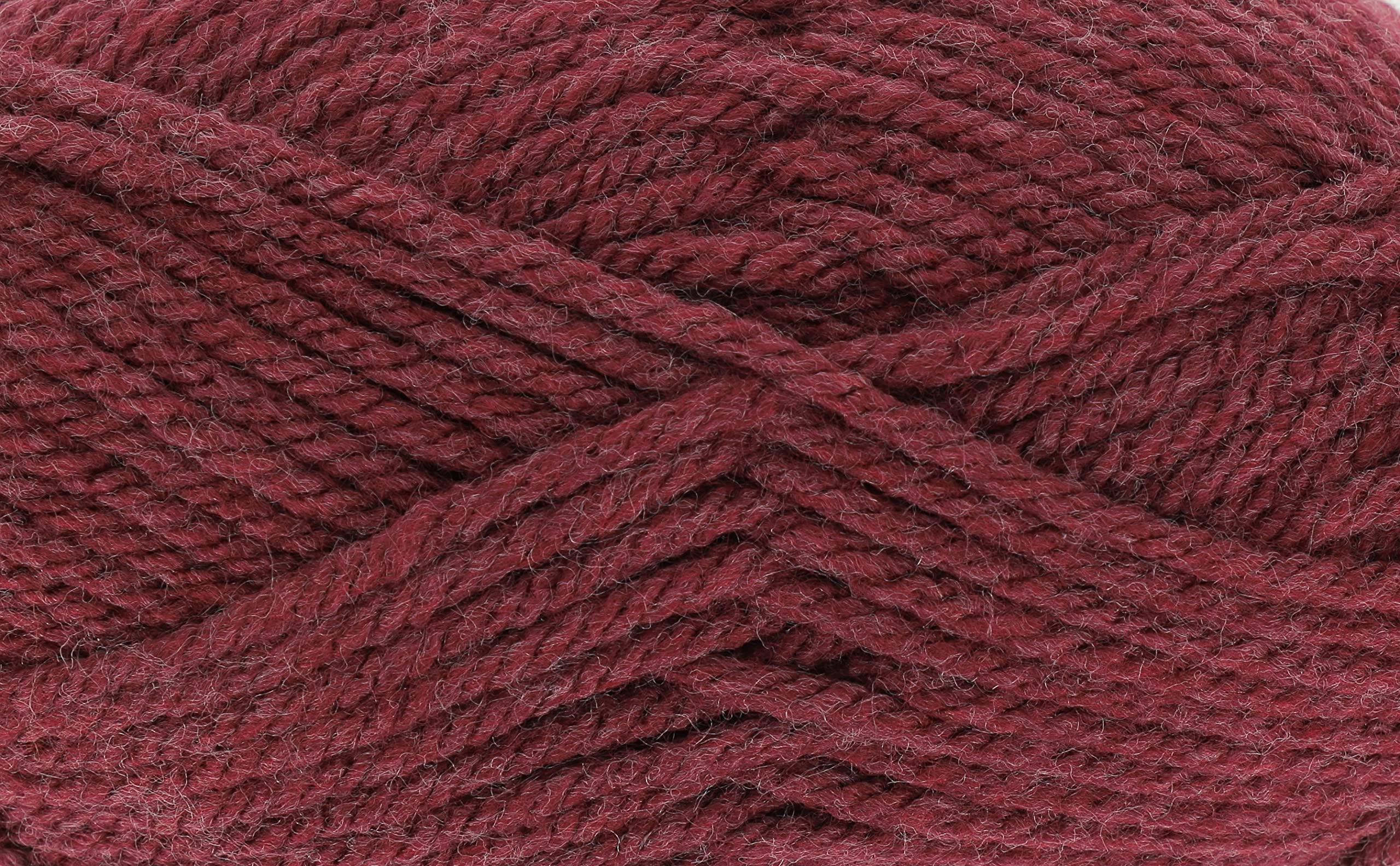 King Cole Big Value Super Chunky Knitting Wool/Yarn (Claret 3551 ...
