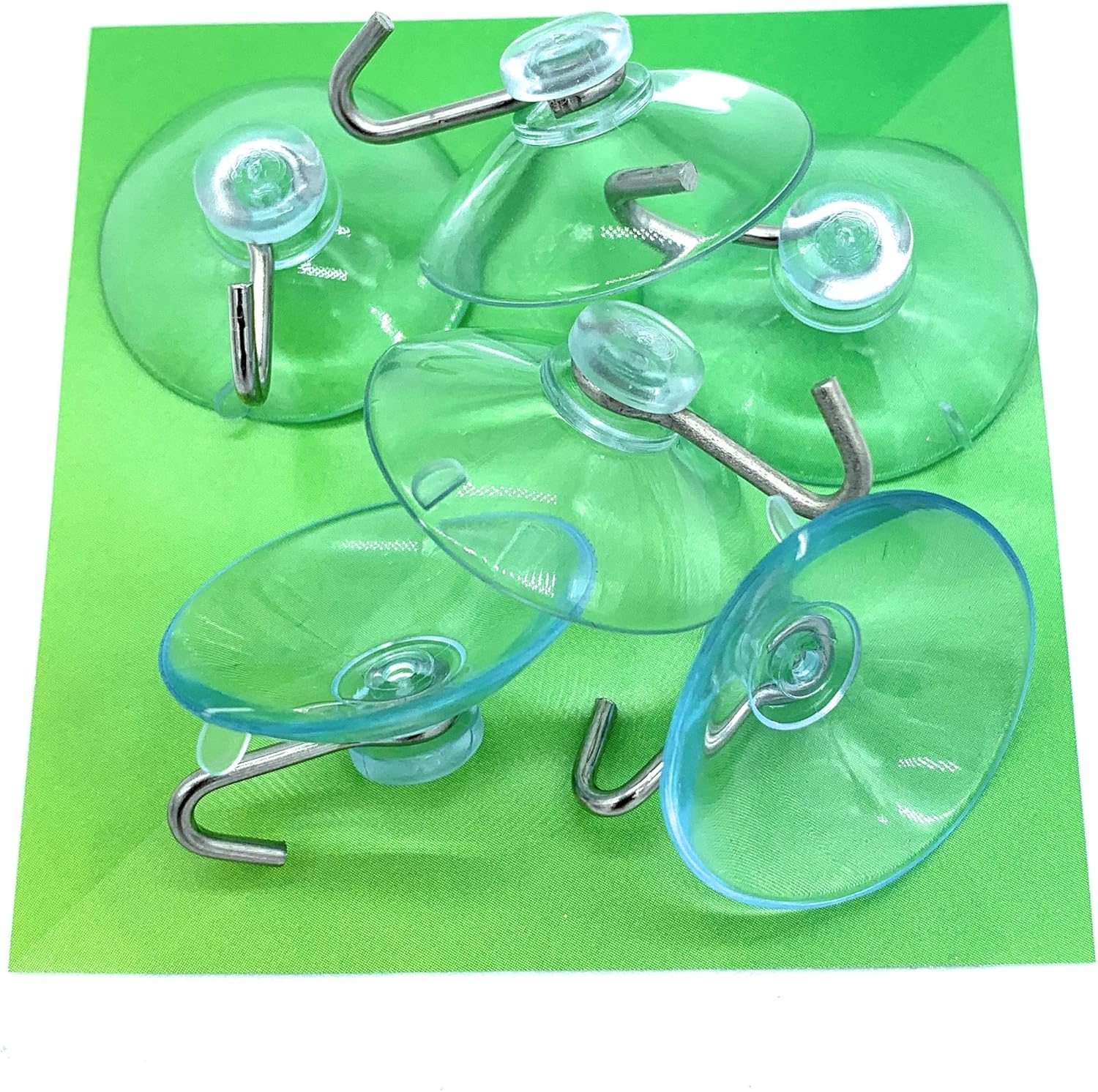 JAM2DAY 6 Clear Suction Hooks with Wire Hook - 25mm : Amazon.co.uk: DIY ...