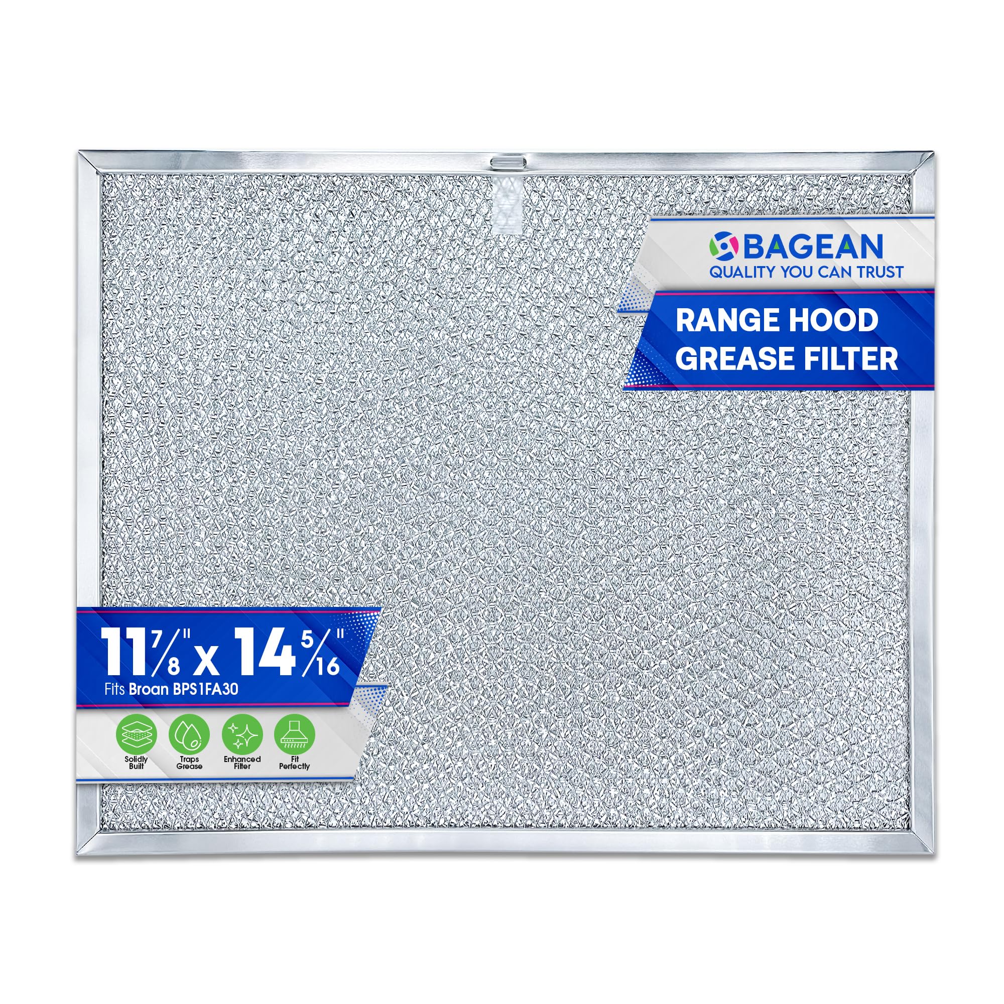 Amazon.com: Bagean Stove Hood Vent Filter 11.8" x 14.3" BPS1FA30 ...