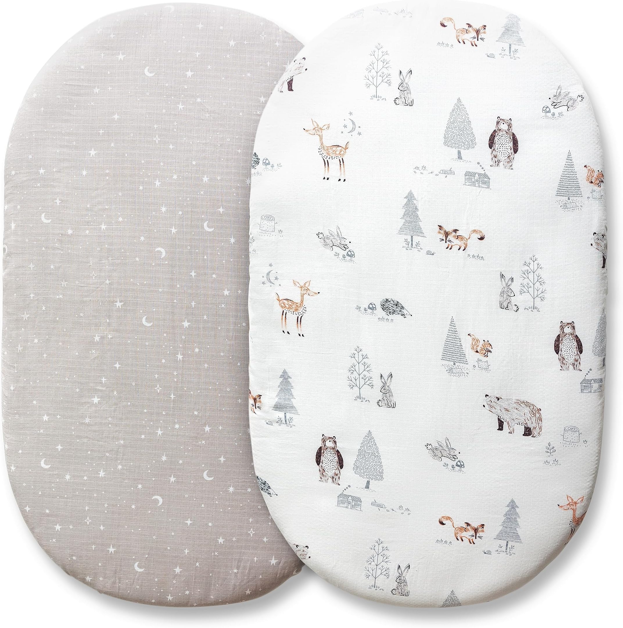 Amazon.com : Cloud Baby Bassinet Sheet 32"x16" (2 Pack) - 100% Organic ...