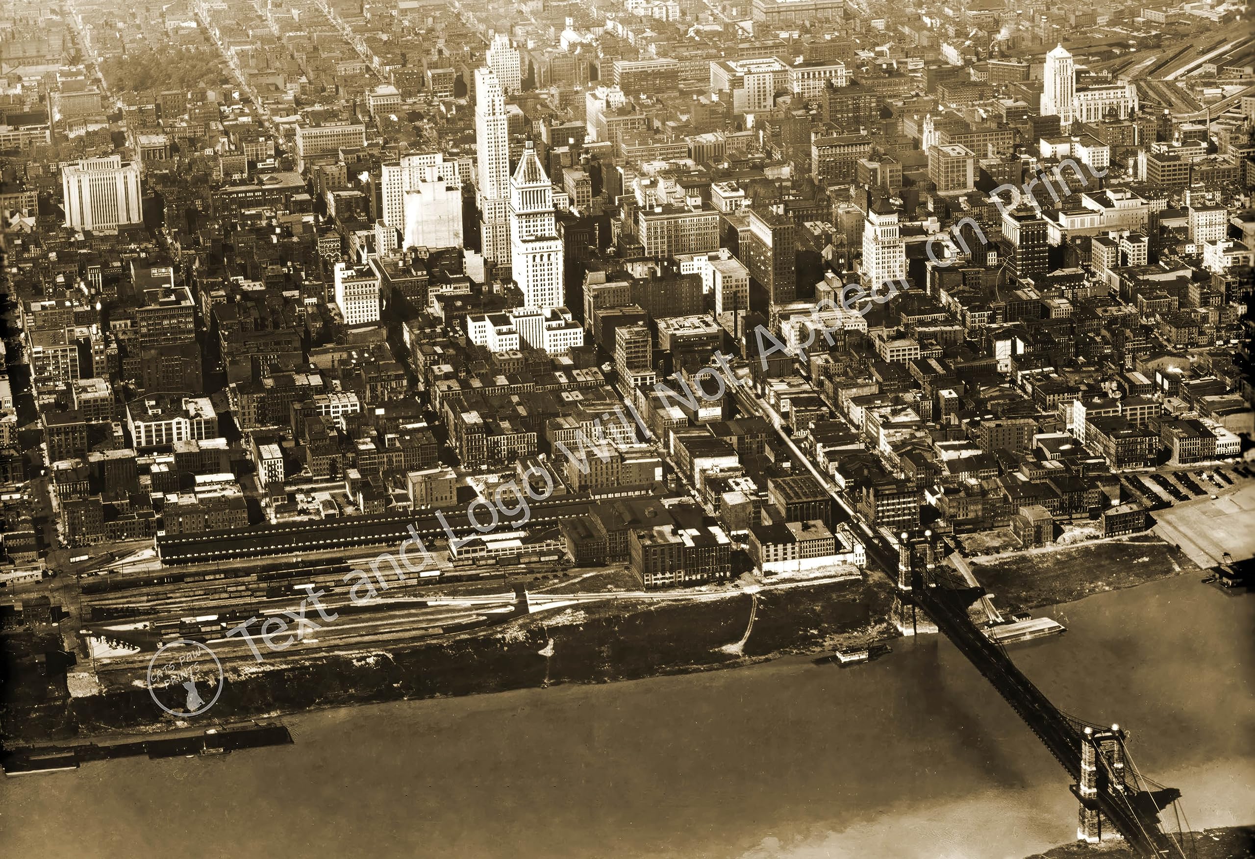 Old Photos Taken In Cincinnati Ohio 1908. Street Scene In Cincinnati,