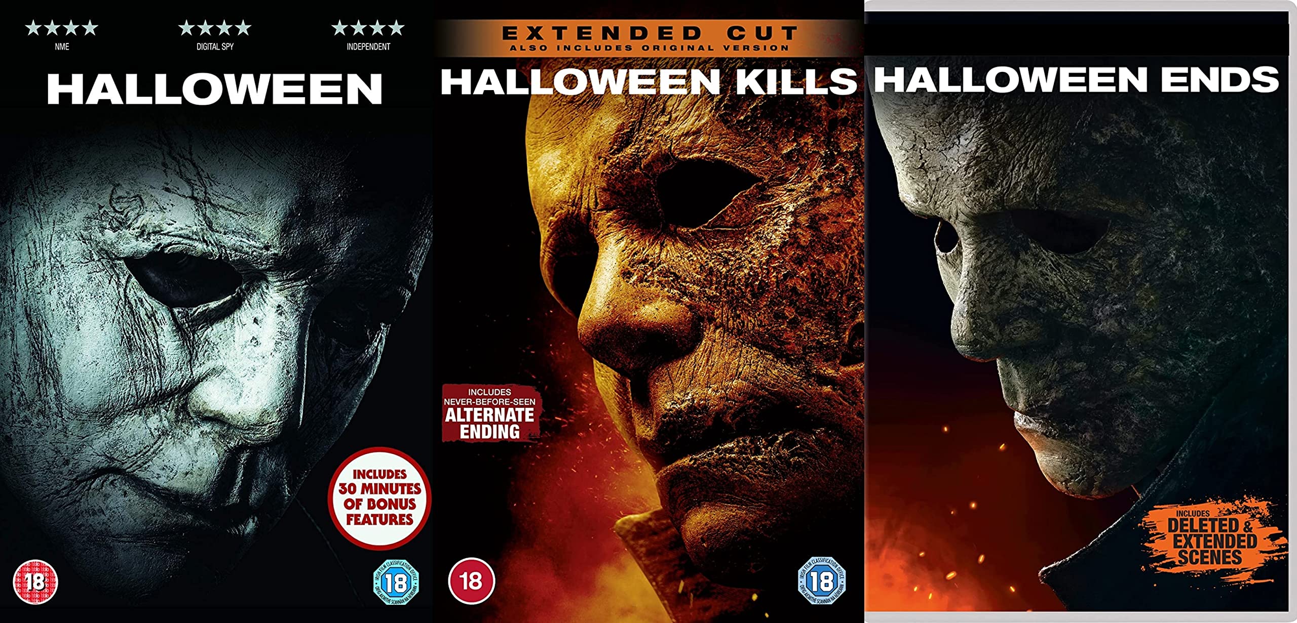 Halloween 3 Movie Set UK Release DVD - Halloween, Halloween Kills ...