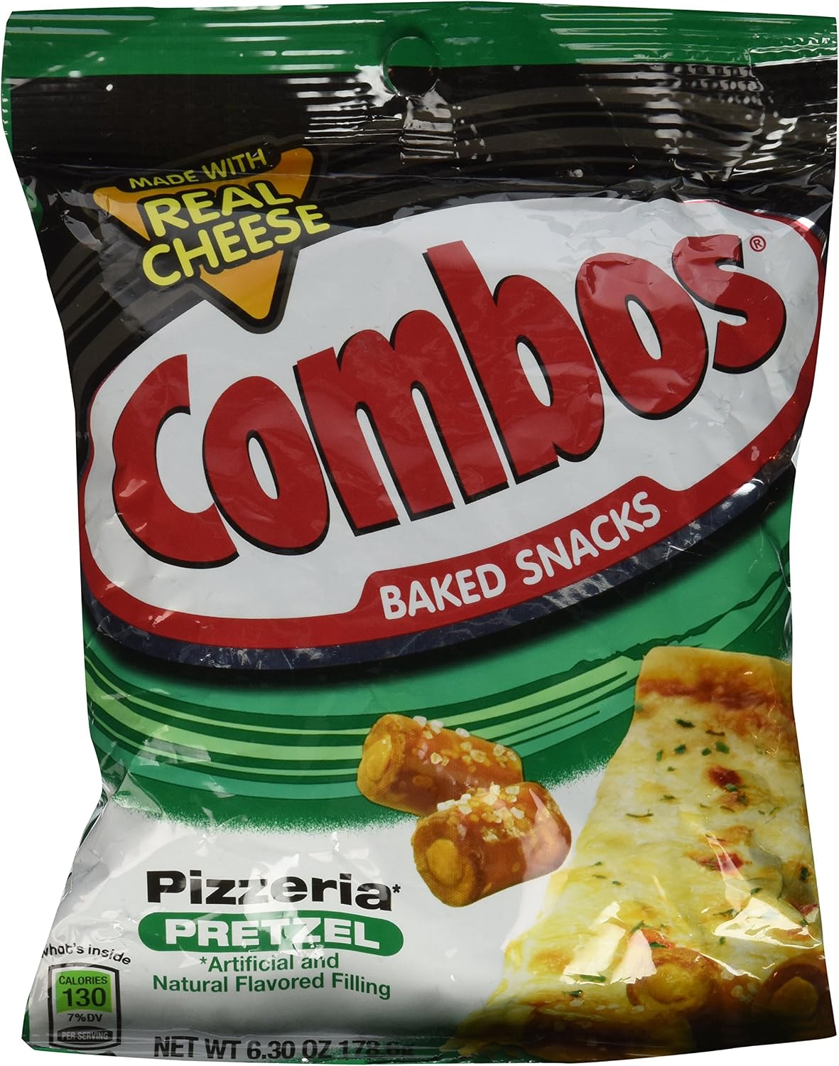 Combos Pizzeria Pretzel 6.3oz 178.6g green bag : Amazon.co.uk: Grocery