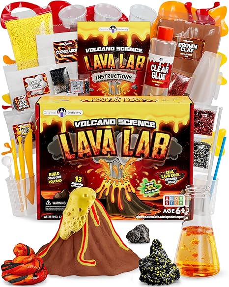 Amazon.com: Original Stationery Lava Science Slime Kit, Fun Science Kit ...