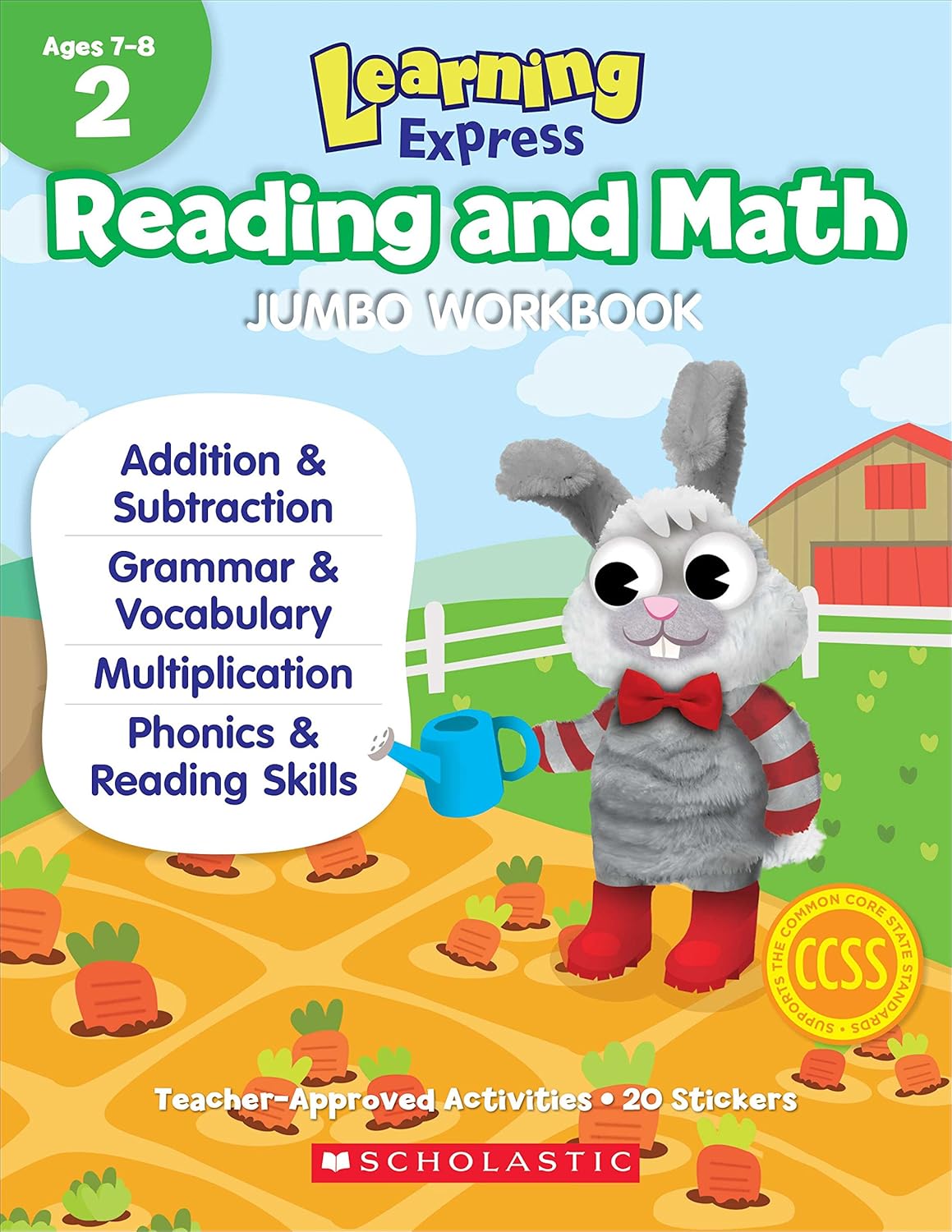Amazon.com: Learning Express Reading and Math Jumbo Workbook Grade 2: ...