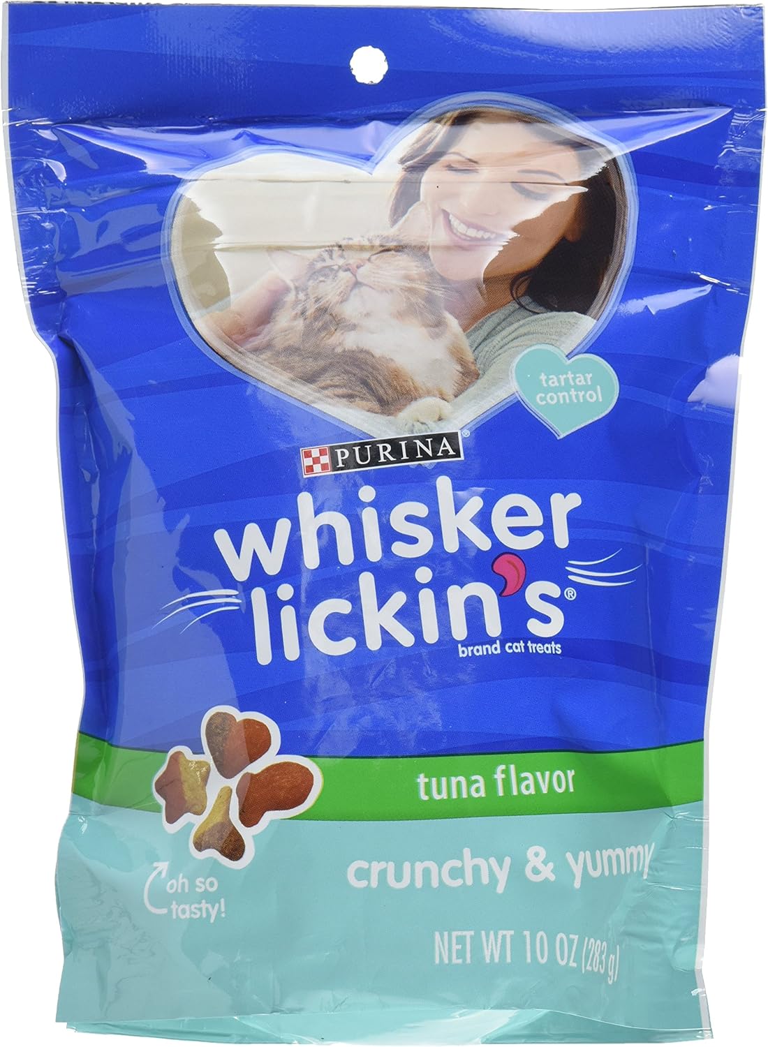 Amazon.com: Whisker Lickin's Crunchy & Yummy Tuna Flavor Cat Treats, 10 OZ : Pet Supplies
