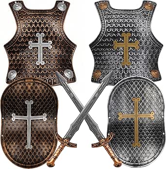 Amazon.com: Xelue FF Crusaders Medieval Knight Armor Props Set ...