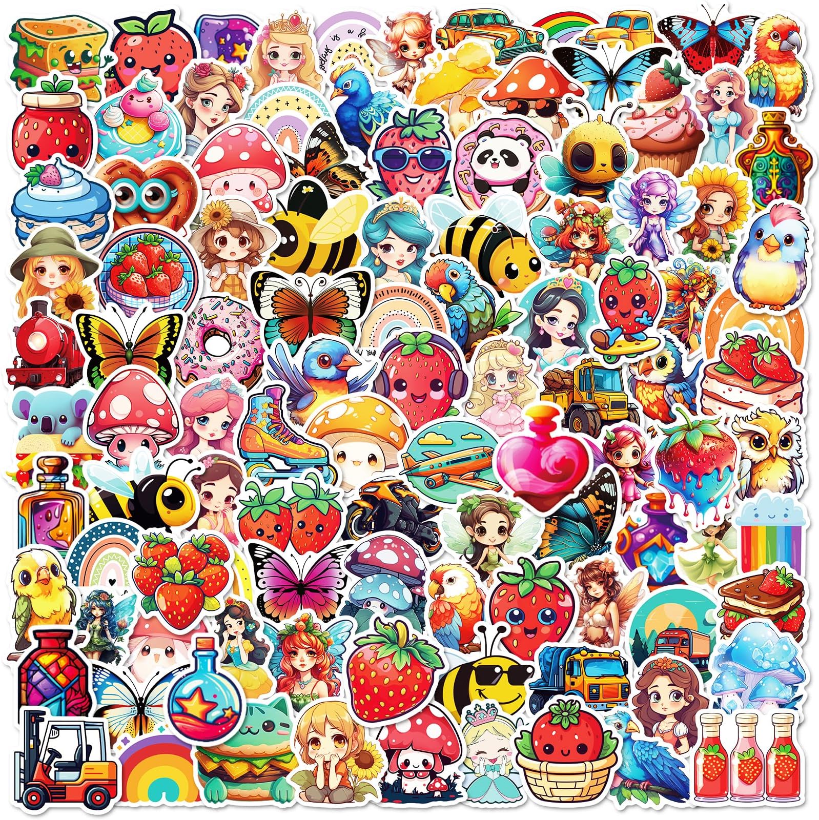 Amazon.com: 600pcs Mixed Cool Stickers for Kids, 12 Themes Stickers for ...