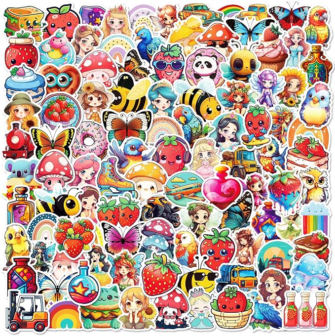 Amazon.com: 600pcs Mixed Cool Stickers for Kids, 12 Themes Stickers for ...