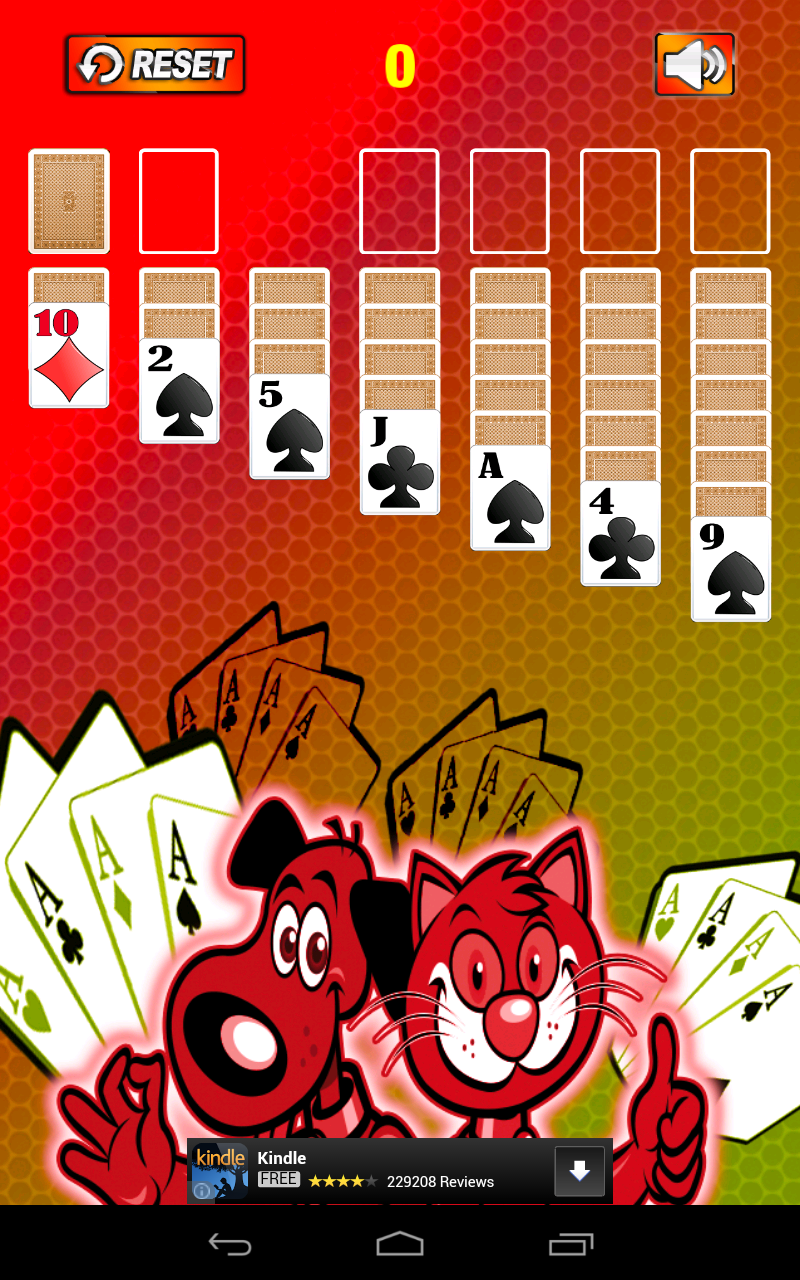 Cartoon Dog Cat Best Solitaire Game - App on Amazon Appstore
