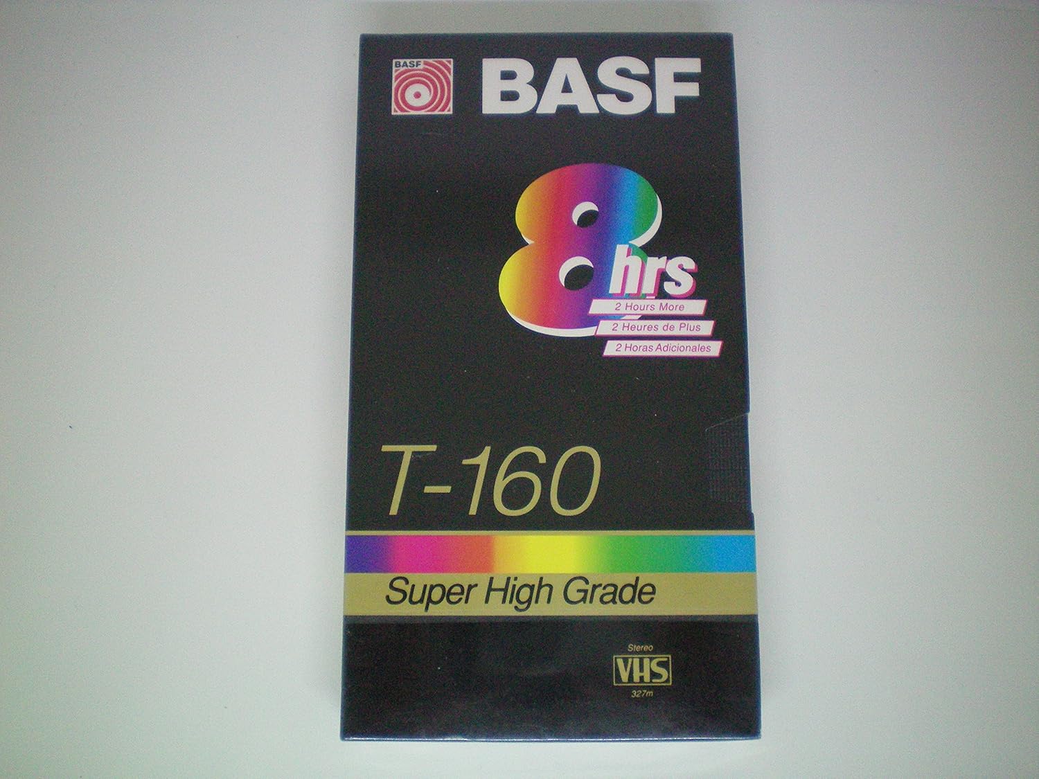 Amazon.com: BASF T-160 Extra Quality 8 Hour Blank VHS Video Cassette ...