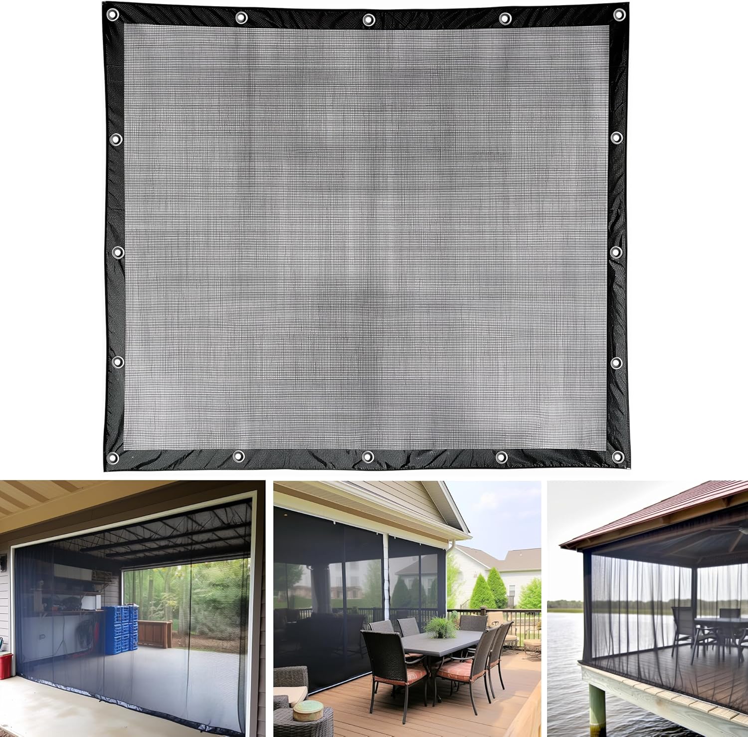 Amazon.com: AKON Curtains Track Custom Mosquito Screen Curtain Panels ...