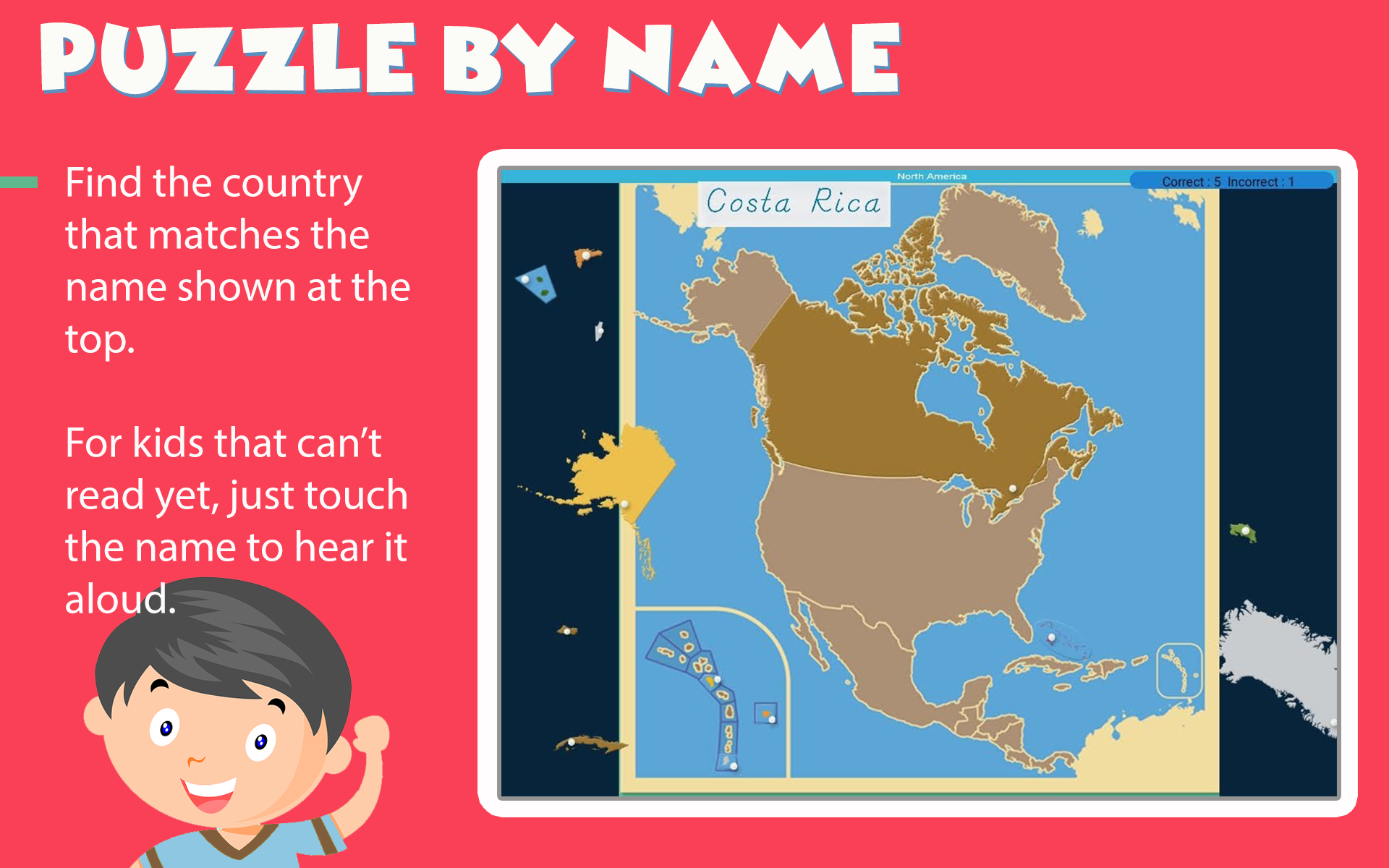 North America - Montessori Geography - App on Amazon Appstore