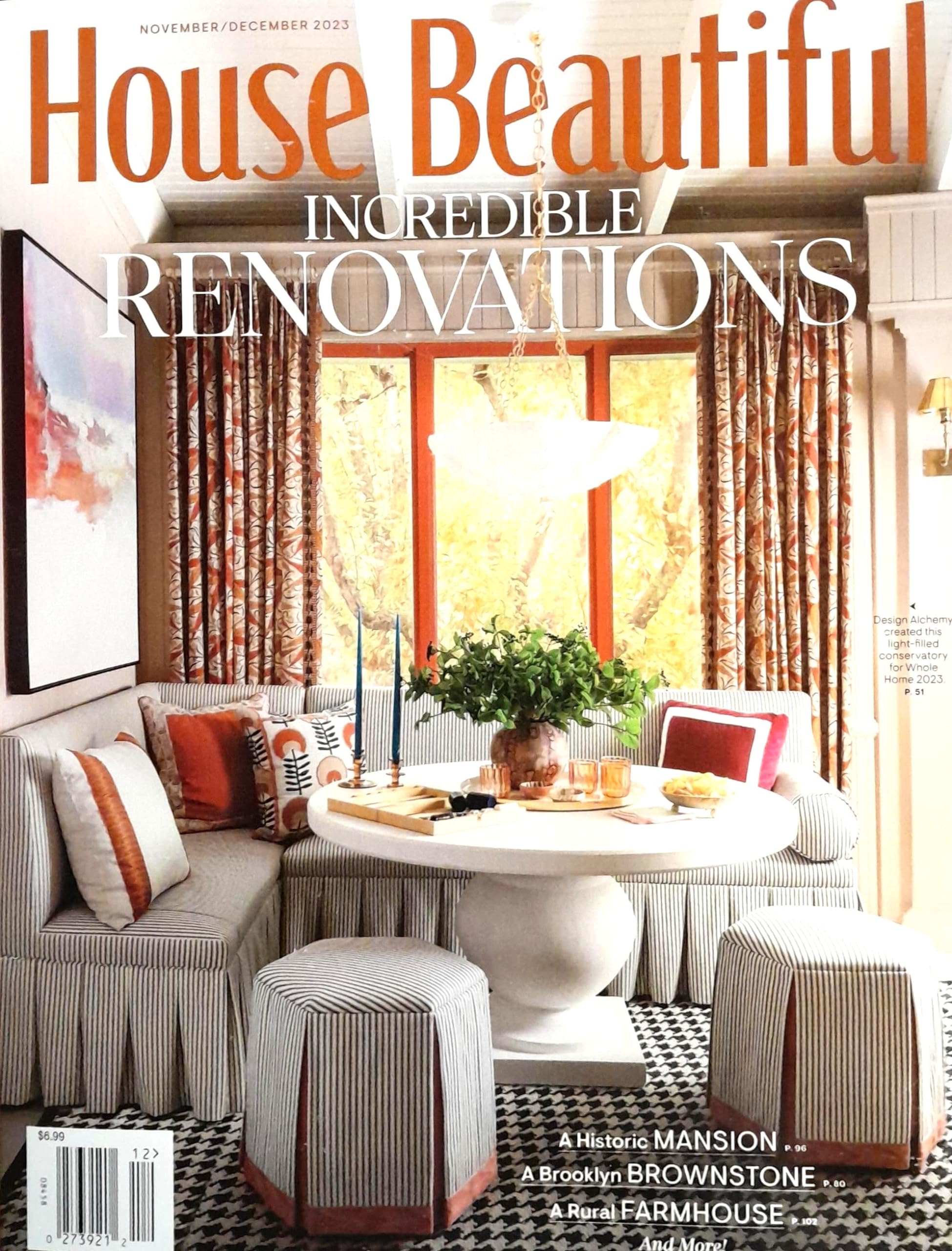 House Beautiful Magazine November December 2023 Incredible Renovations ...