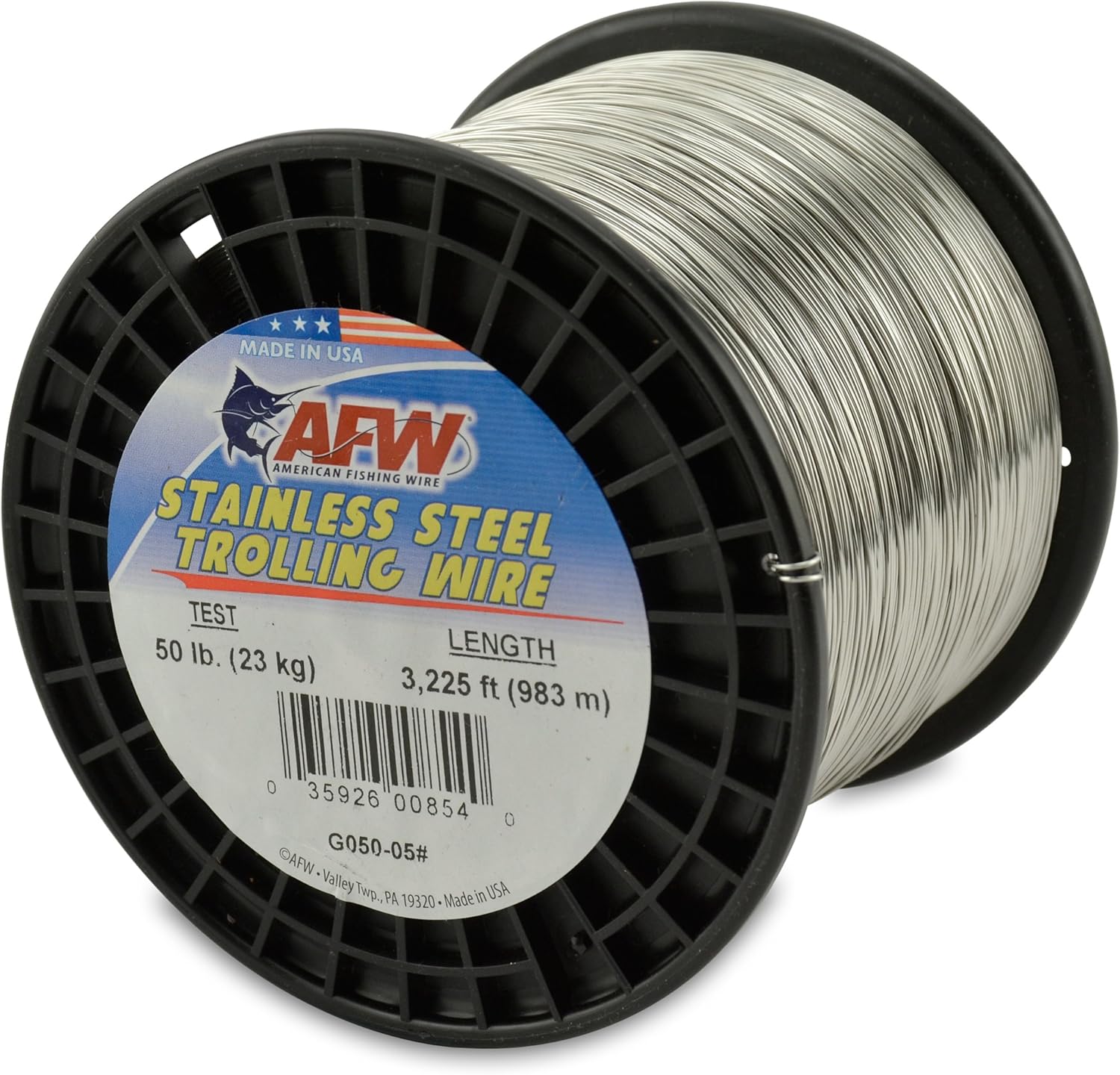 Amazon.com : American Fishing Wire Stainless Steel Trolling Wire, 50 ...