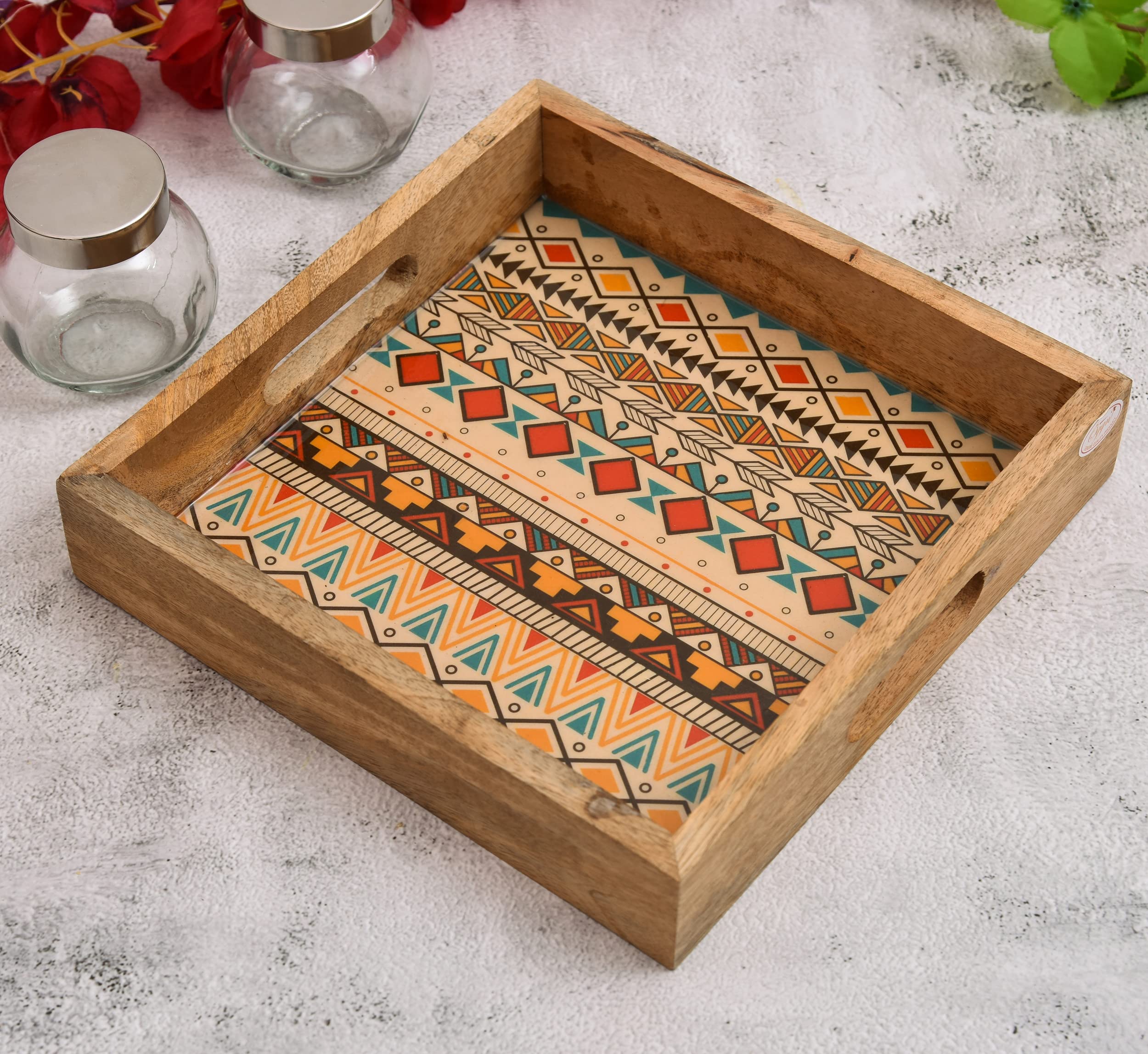 Pattern For Wooden Serving Tray Custom Wood Serving Tray With Handles,