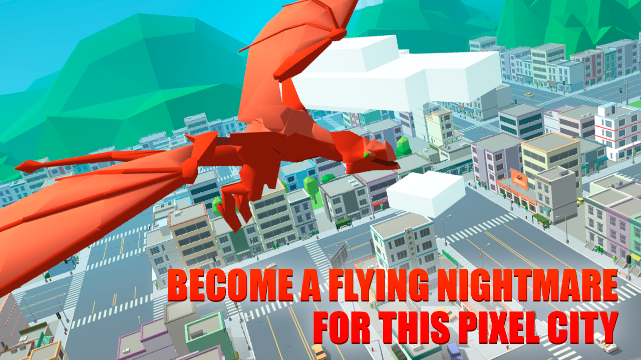 Pixel Dragon Hills: Fire Attack | City Destroying Games Dangerous ...