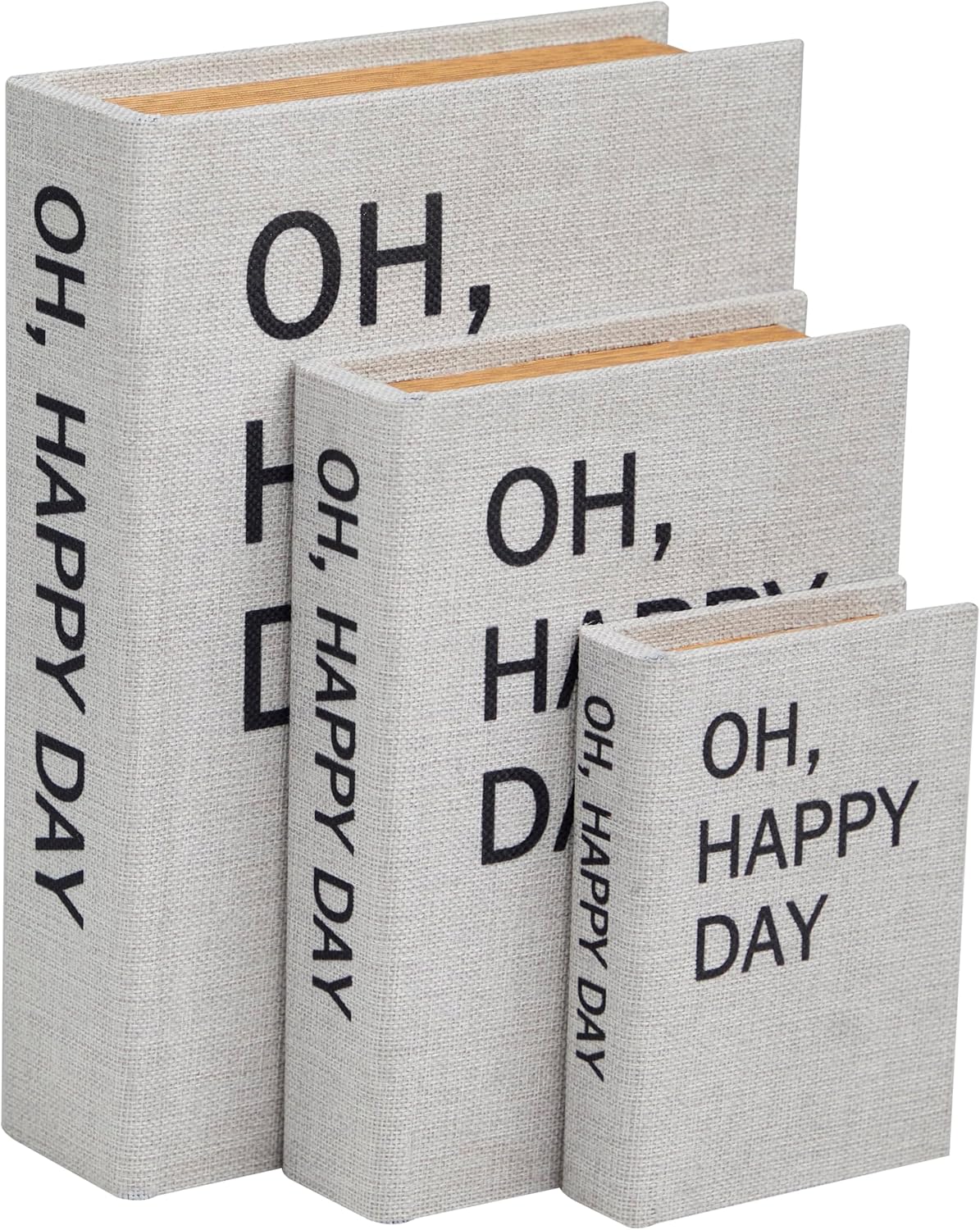 Amazon.com: Deco 79 Linen Fabric Decorative Box Storage Book Book ...