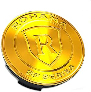 Rohana Luxury Alloy Wheel Center Hub Cap Gold Flat Short Aluminum for ...