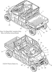 Amazon.com: Polaris Ranger Box Decal, Prostar XP, Right, Genuine OEM ...