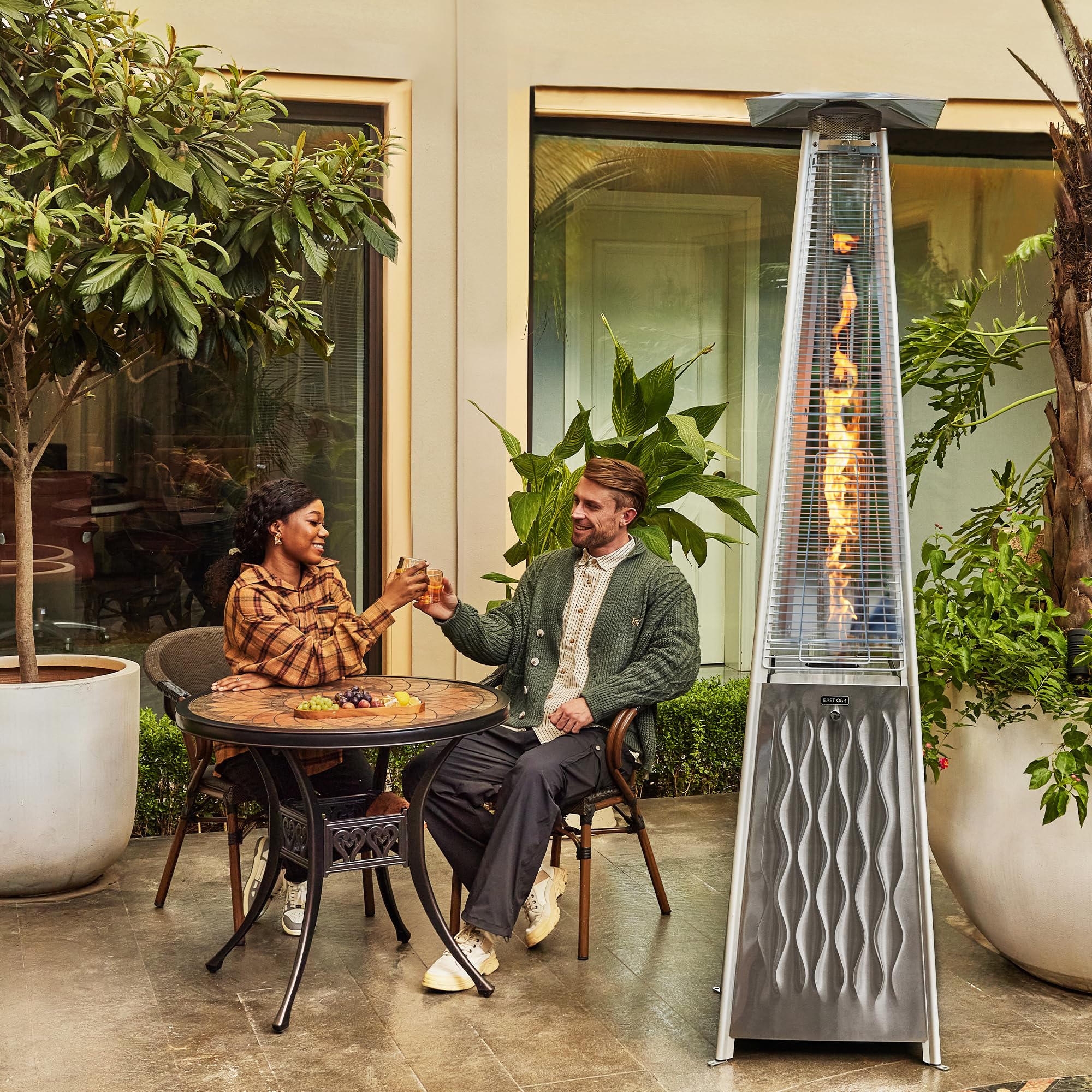 Amazon.com : EAST OAK Pyramid Patio Heater, 48,000 BTU Outdoor Heater ...