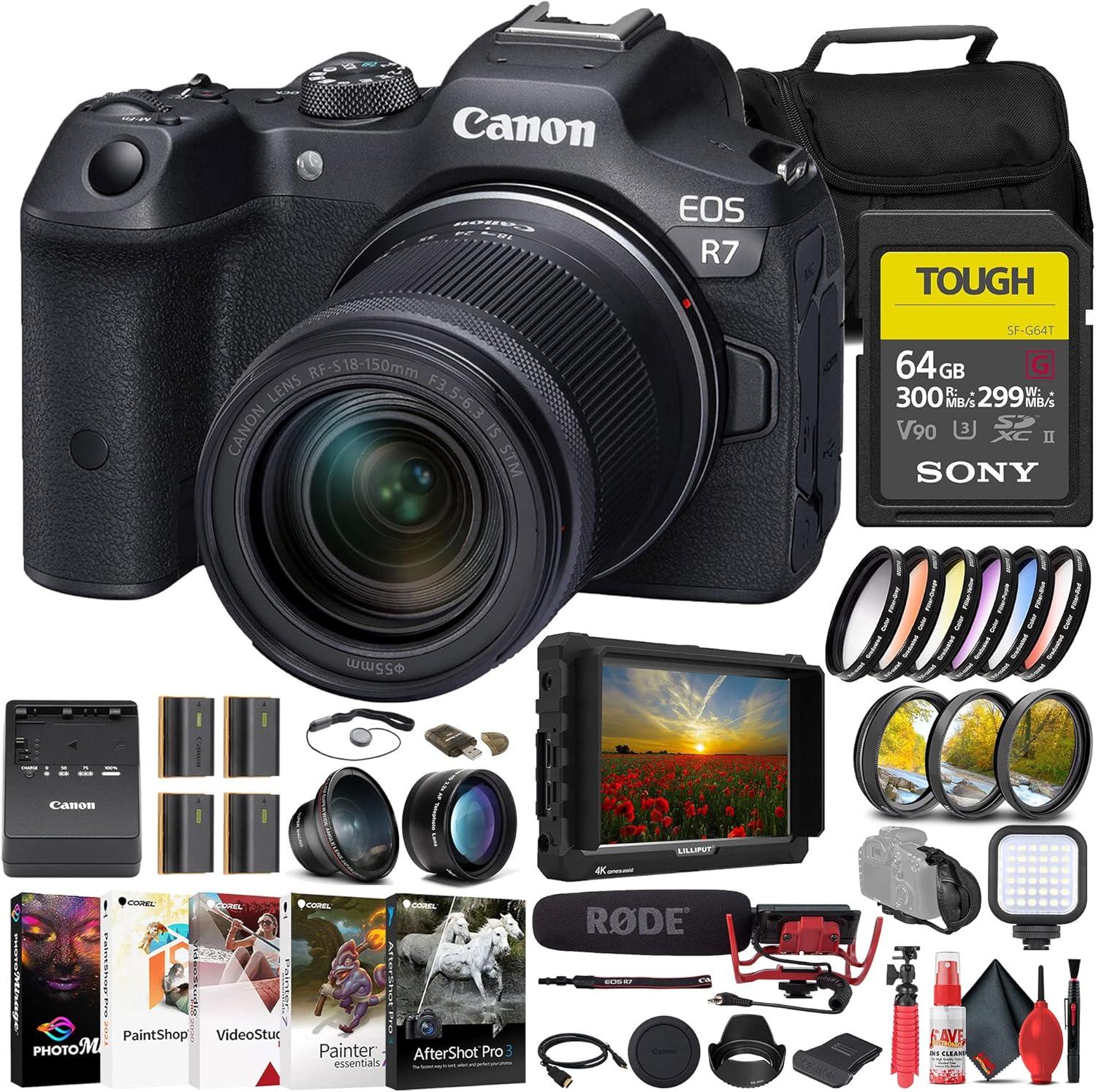 Amazon.com : Canon EOS R7 Mirrorless Camera with 18-150mm Lens ...