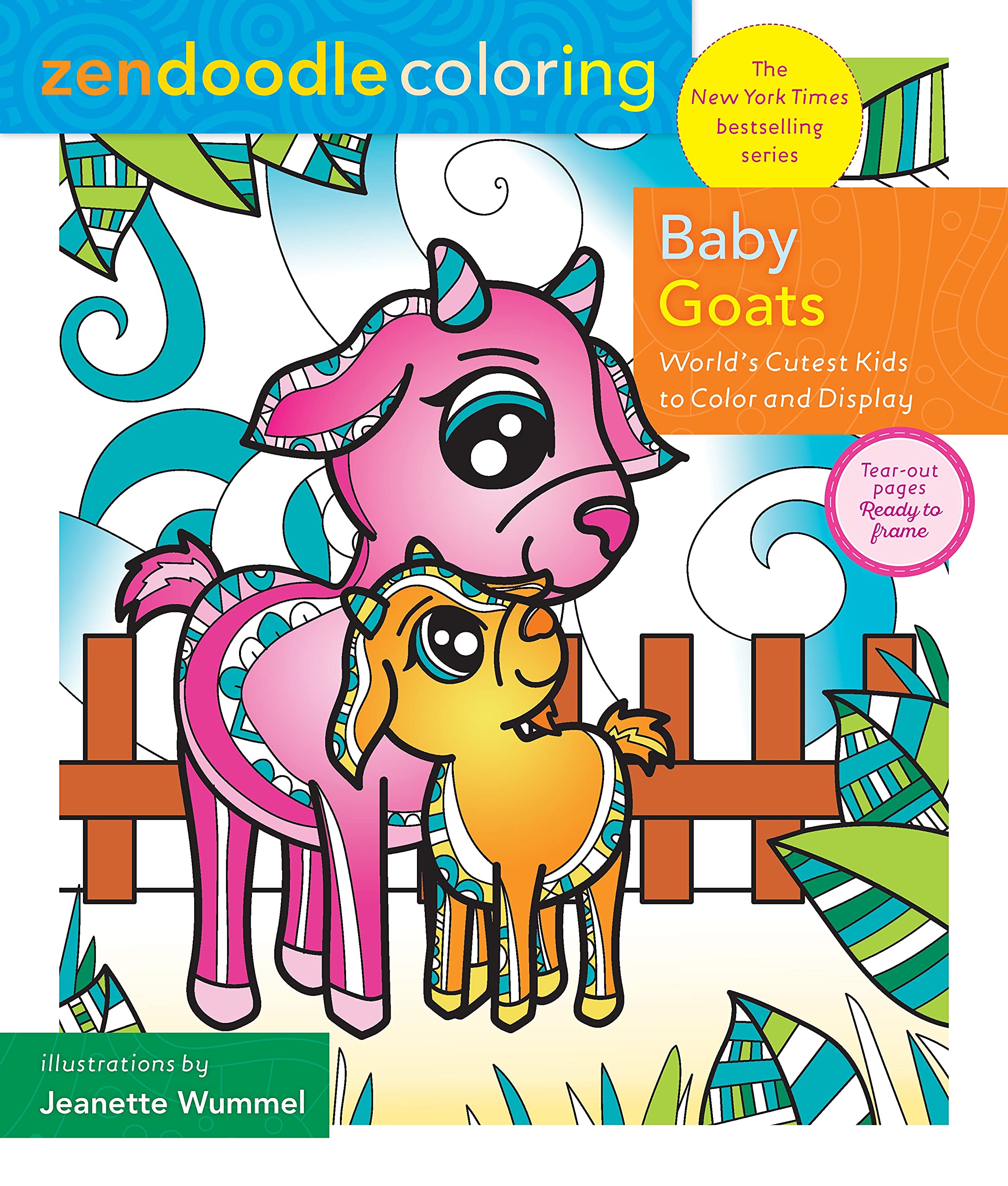 Amazon.com: Zendoodle Coloring: Baby Goats: World's Cutest Kids to ...