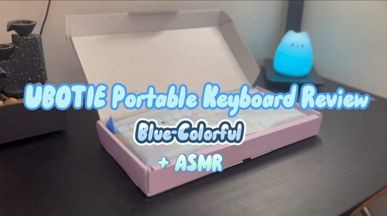 Watch UBOTIE Portable Bluetooth Keyboard Review& Sound test ASMR on ...