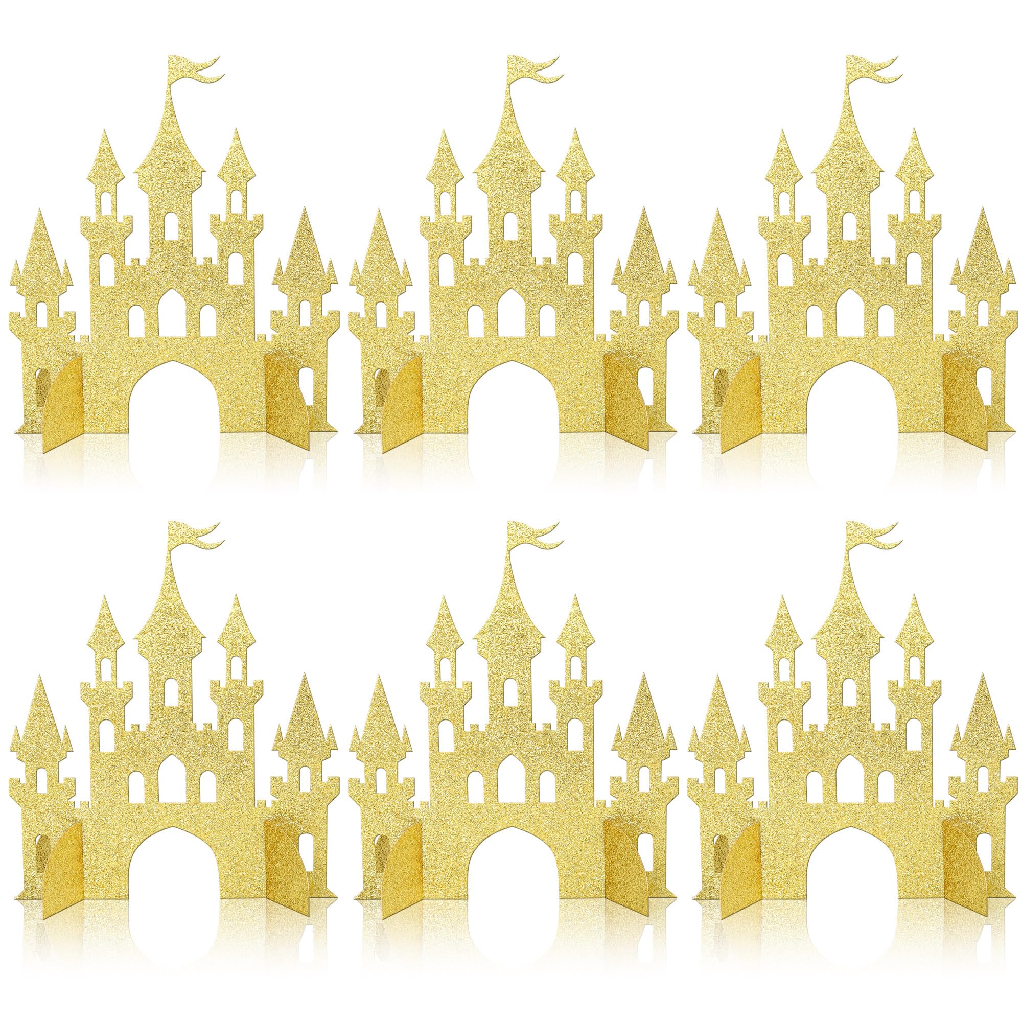 Amazon.com: 6 PCS Princess Castle Centerpieces Princess Theme Table ...