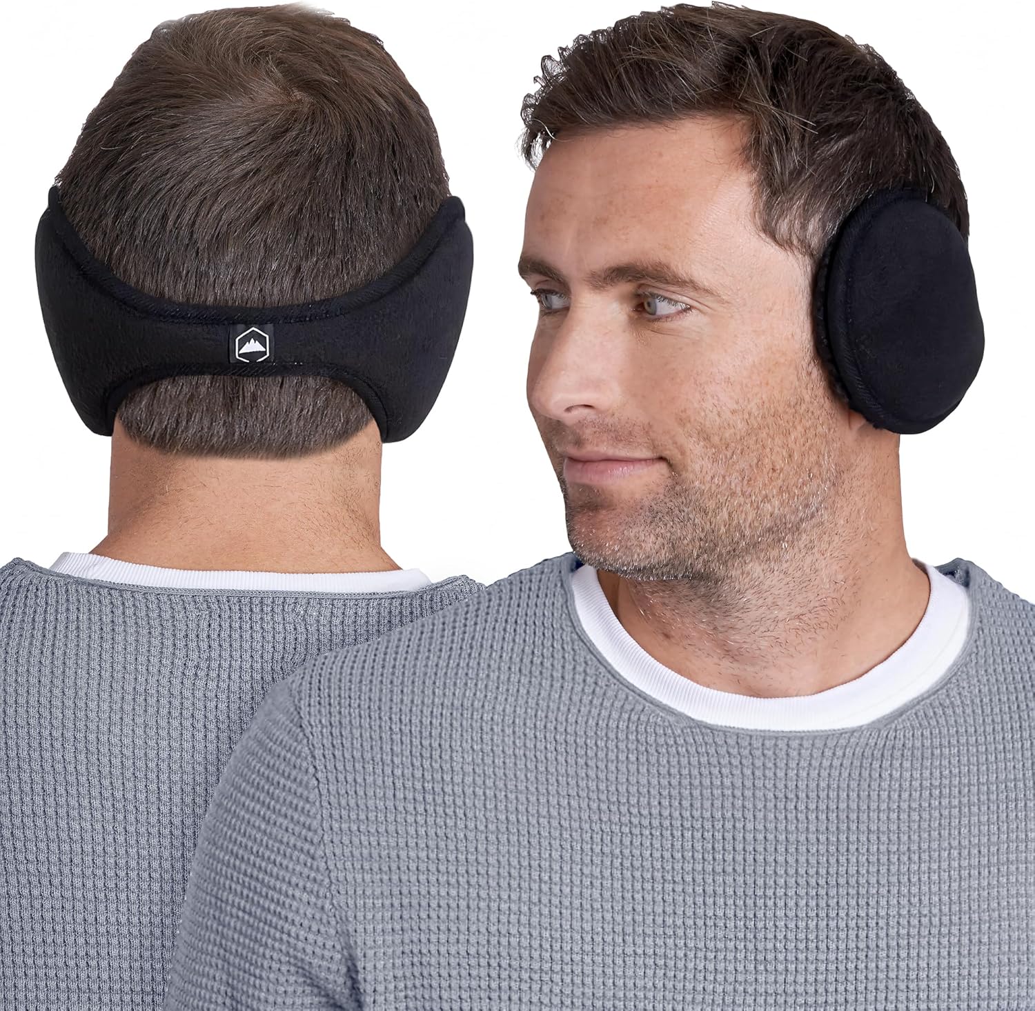 Tough Headwear Warm Winter Ear Muffs For Men Women, Earmuffs Behind the ...