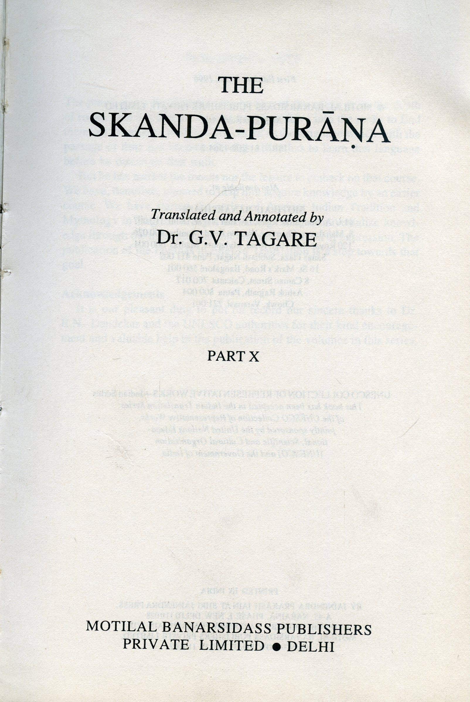 Skanda Purana Pt. 10 (AITM Vol. 58): Ancient Indian Tradition And ...