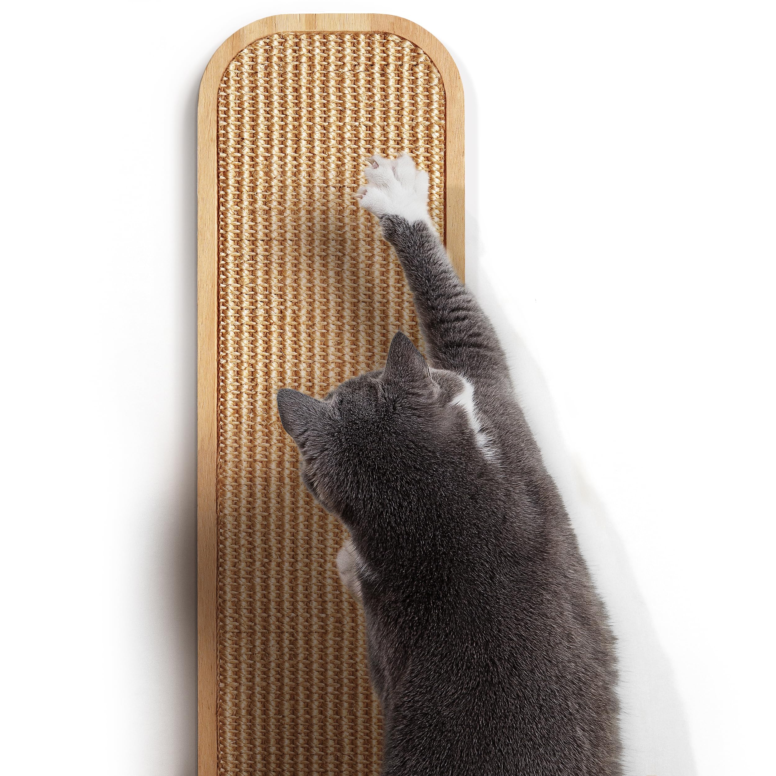 Wall Mounted Cat Scratcher - Indoor Cat Scratching Board Cat Vertical ...
