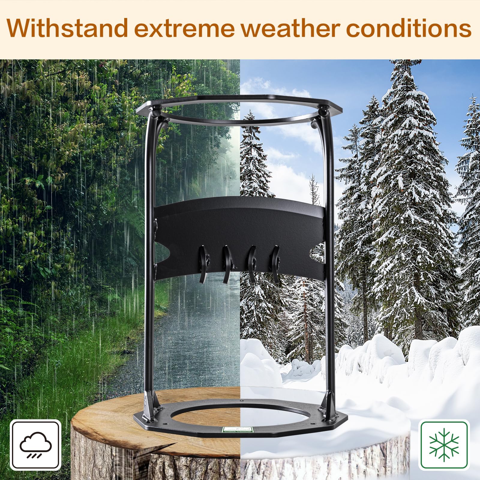 VISTA VERDE Log Splitter - Axe Wood Splitter with Cast Steel Wedge ...