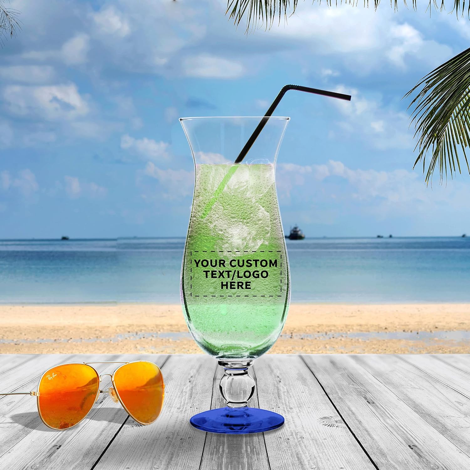 Vasos Libbey Hurricane personalizados de 16 onzas, juego de 12, paquete ...