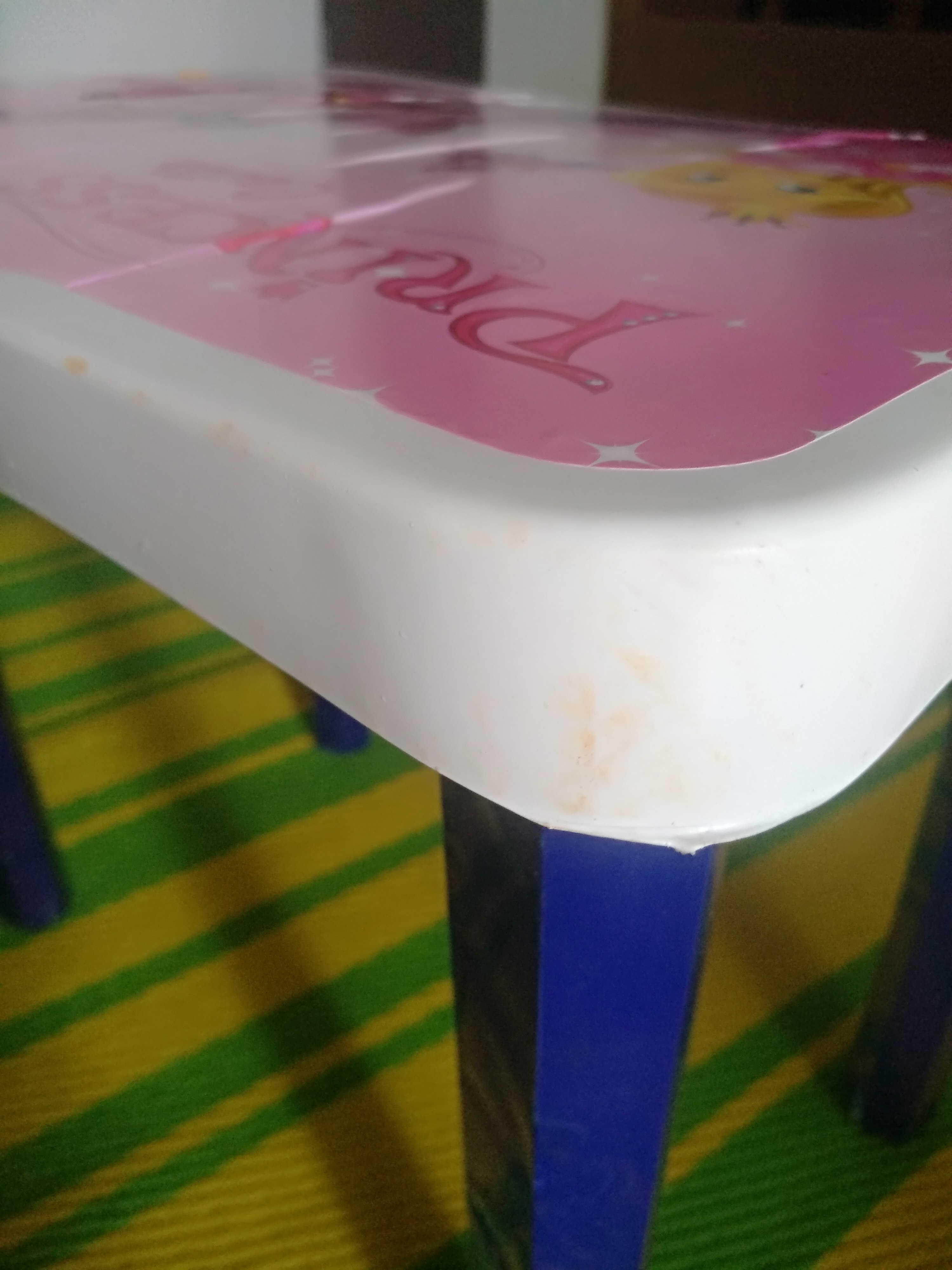 Surety for Safety Kids Plastic Study Table and Chair Set (Pink ...