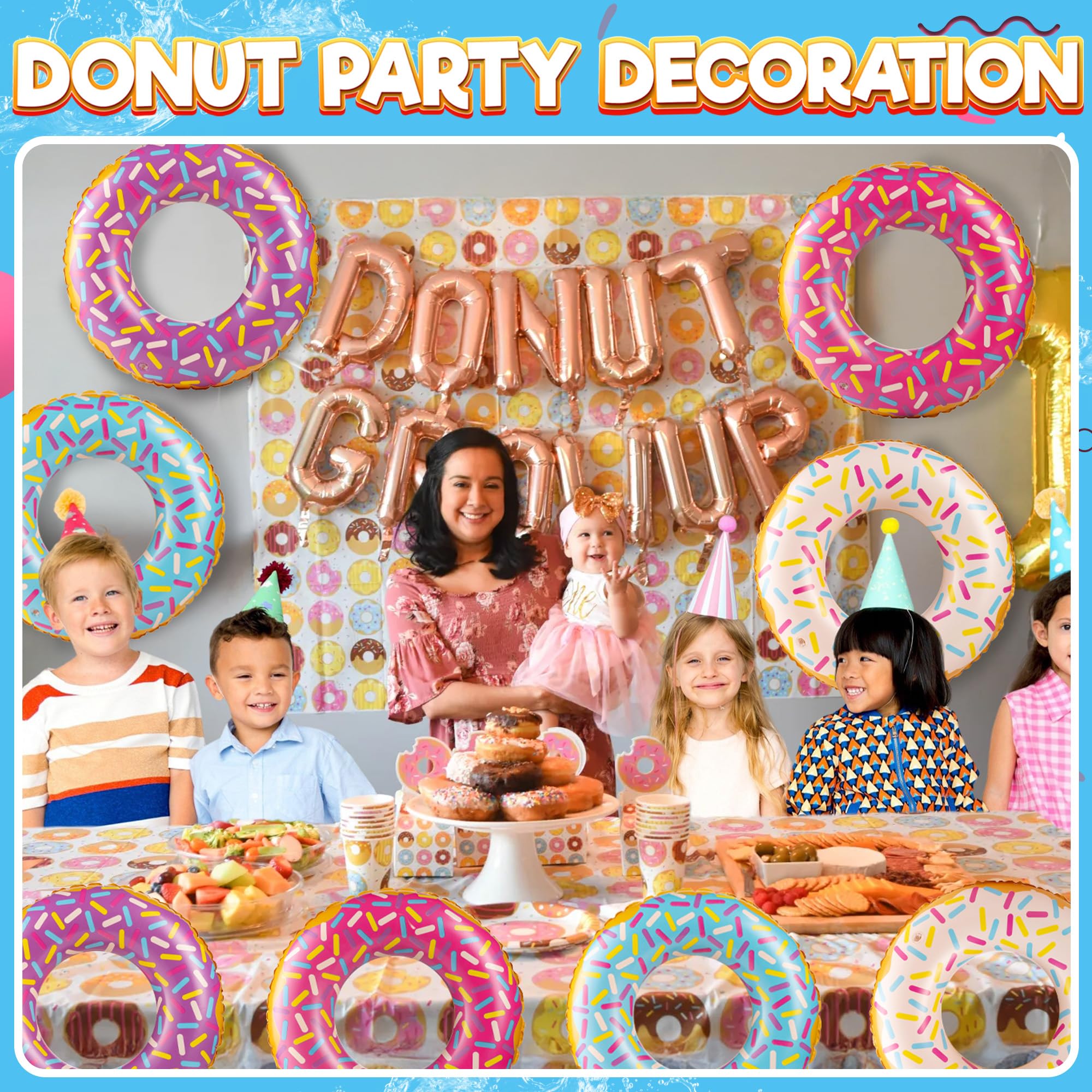 Snapklik.com : Inflatable Donuts - (Pack Of 4) 24 Inch Donut Pool Float ...