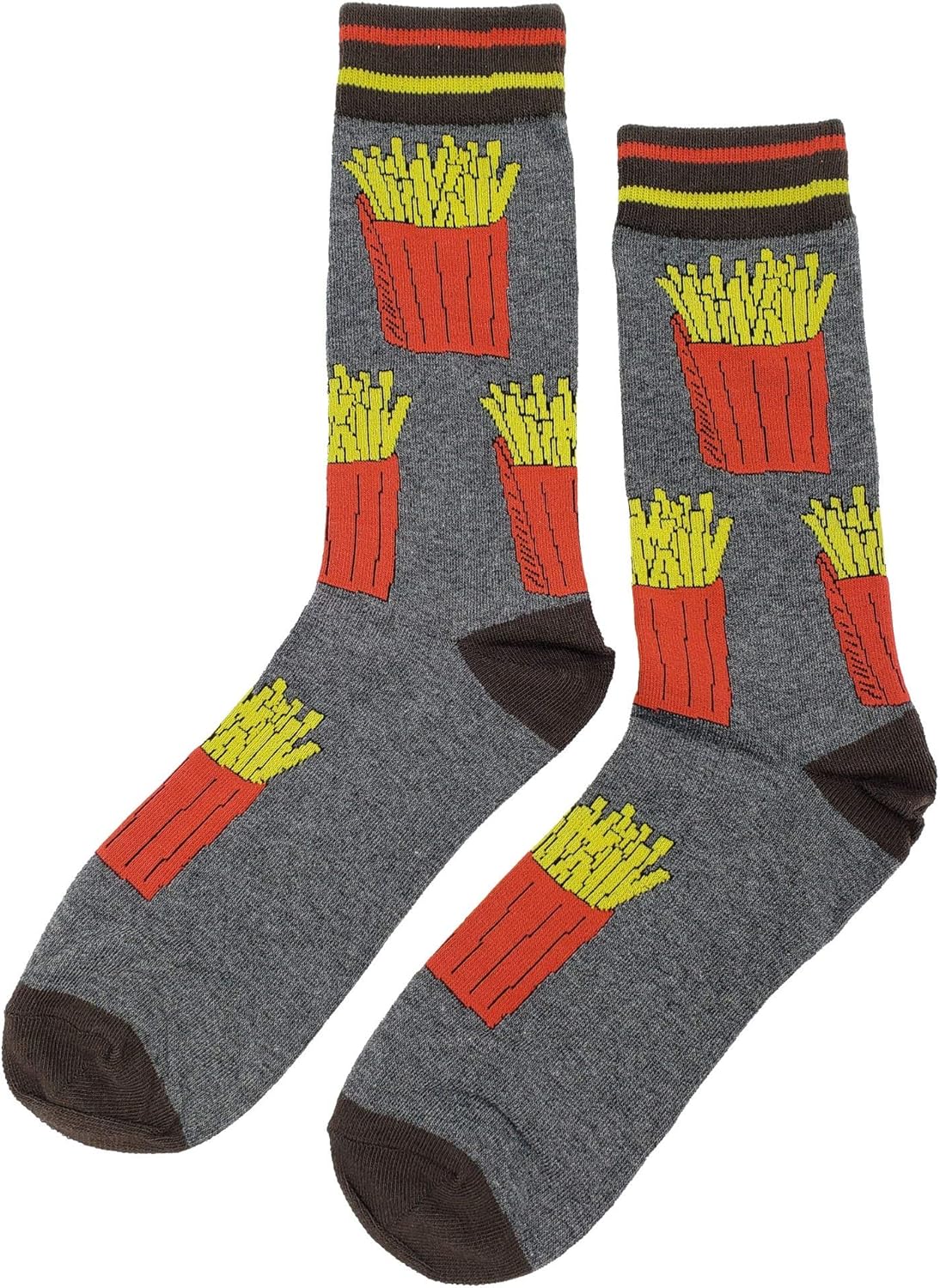 Amazon.com: SockFly French Fry Dress Socks Funny Novelty Crazy Fun ...