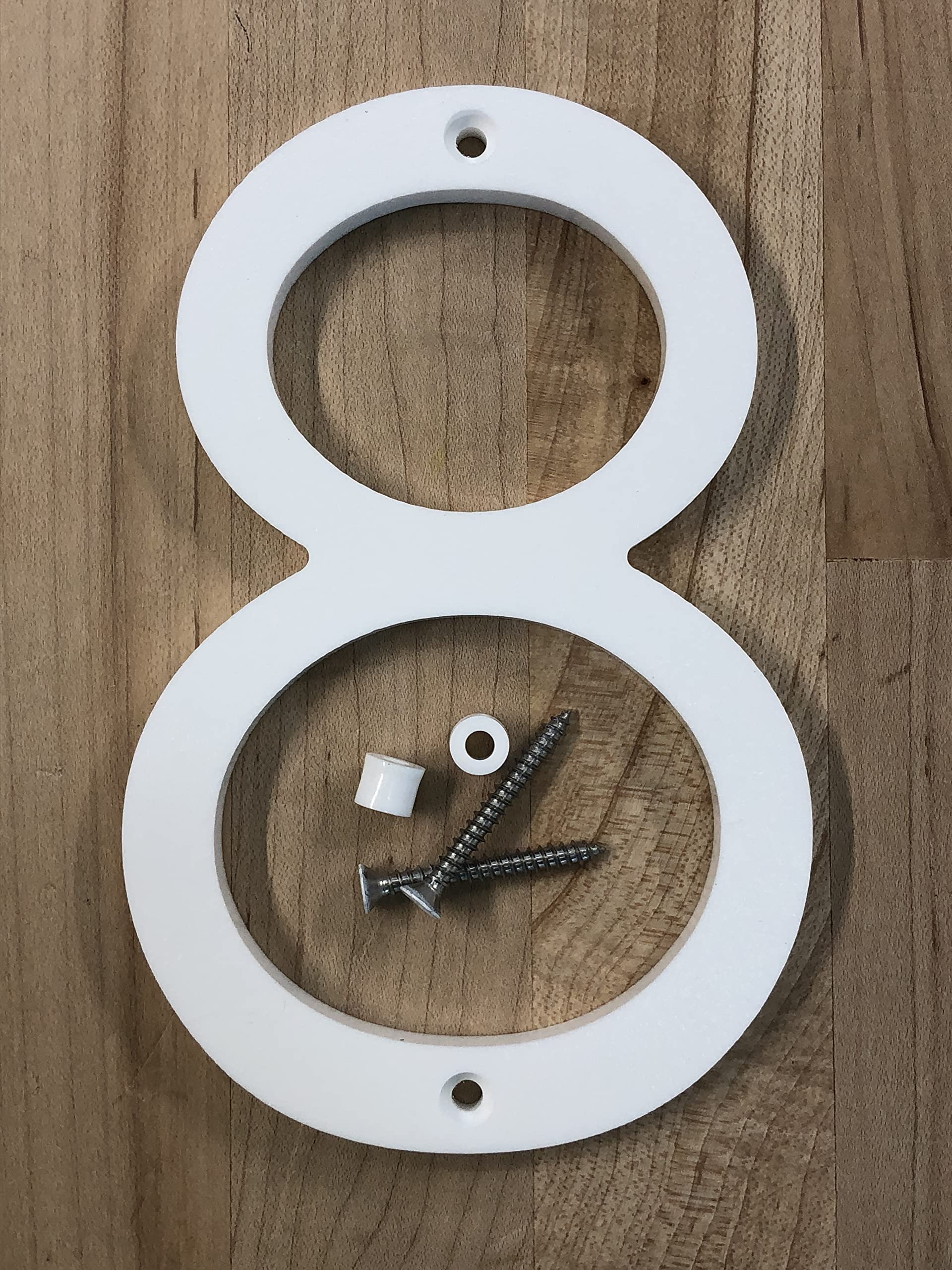 Amazon.com: 5 Inch Modern Plastic House Number, black or white building ...