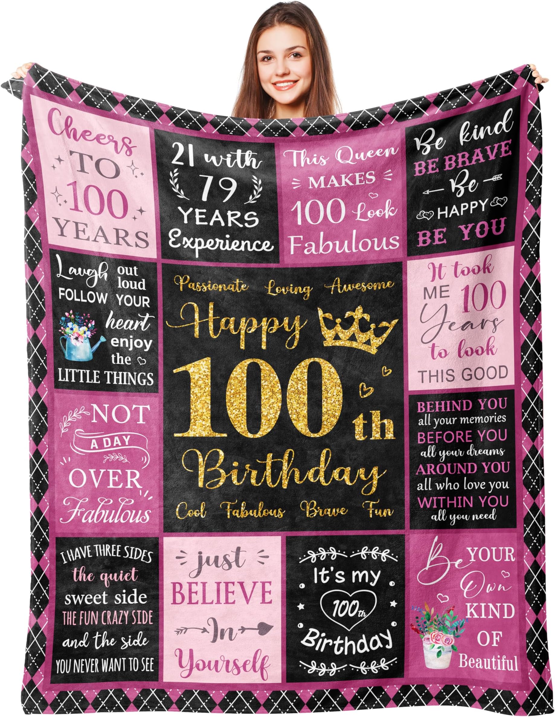 Amazon.com: 100th Birthday Decorations for Women or Men, 100th Birthday ...