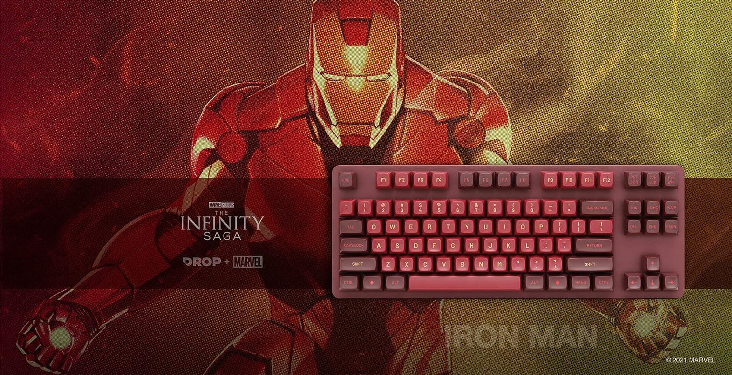 Buy DROP Marvel Iron Man Custom MT3 Keycap Set, ABS Hi-Profile Keyboard ...
