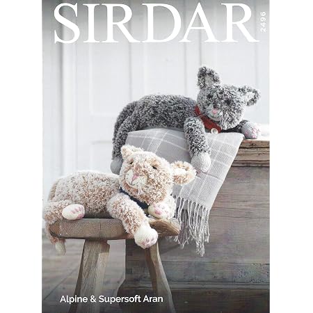 Sirdar Alpine Fur Effect Knitting Pattern - 2496 Cats : Amazon.co.uk ...