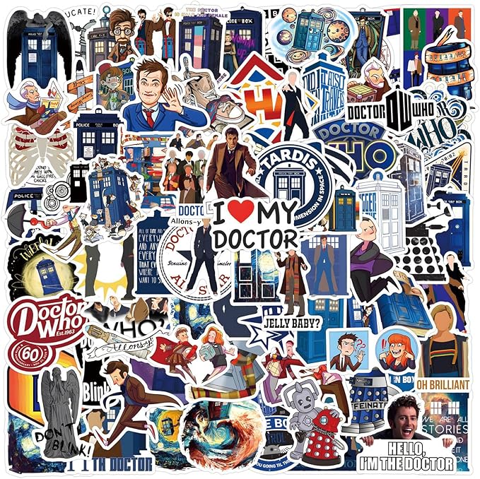 Amazon.com: LTZSTONE Doctor Who Stickers 110pcs Decals for Laptops ...