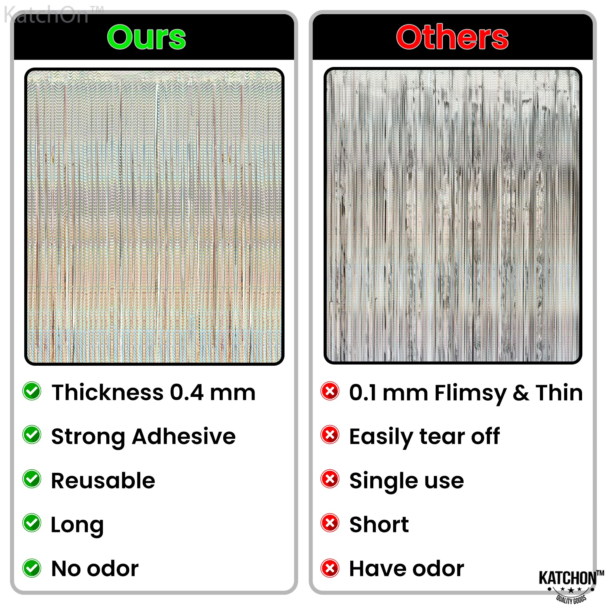 Snapklik.com : XtraLarge Laser Stripe Silver Backdrop - 32x8 Feet, Pack ...