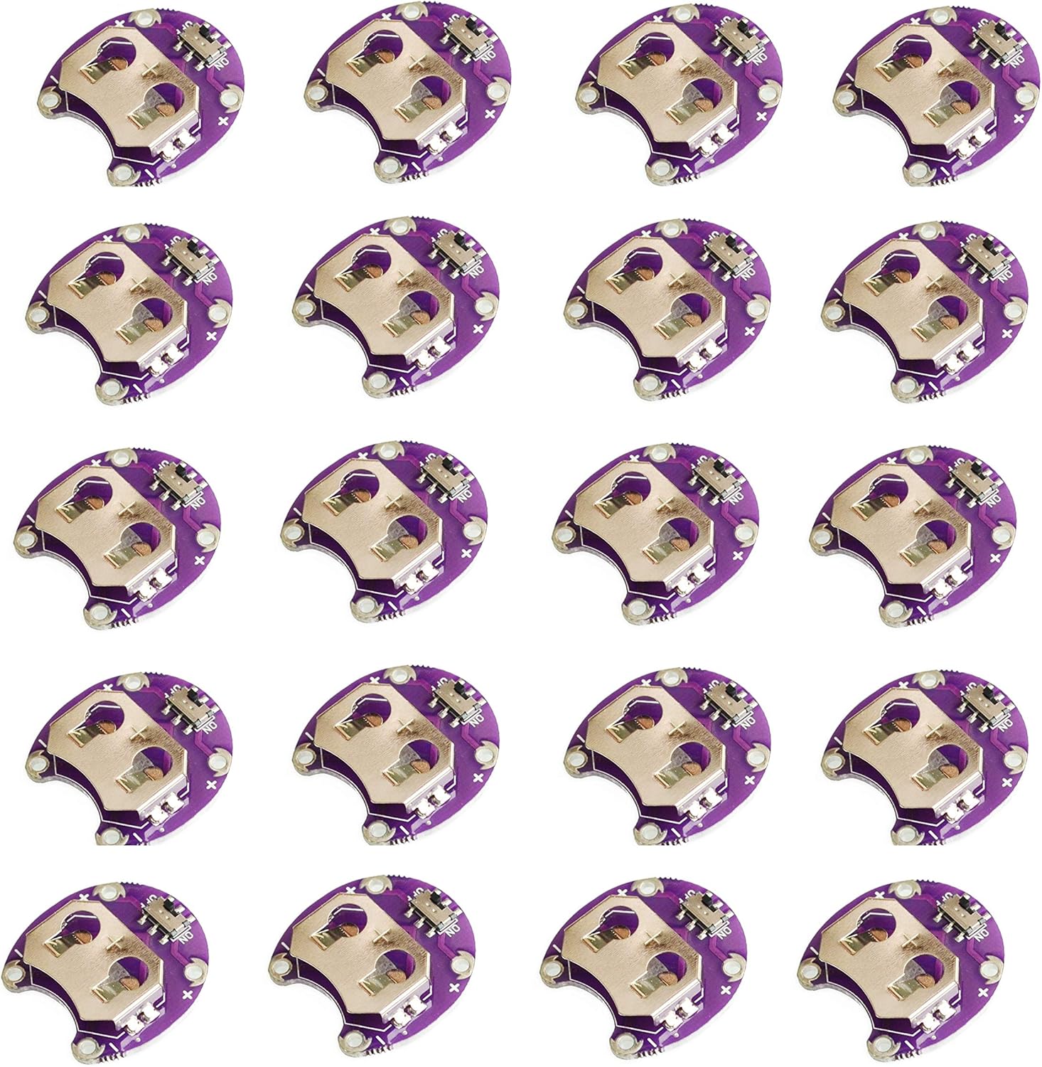 Amazon.com: Bolsen Tech 20 PCS/LOT Lilypad Coin Cell Holder CR2032 ...