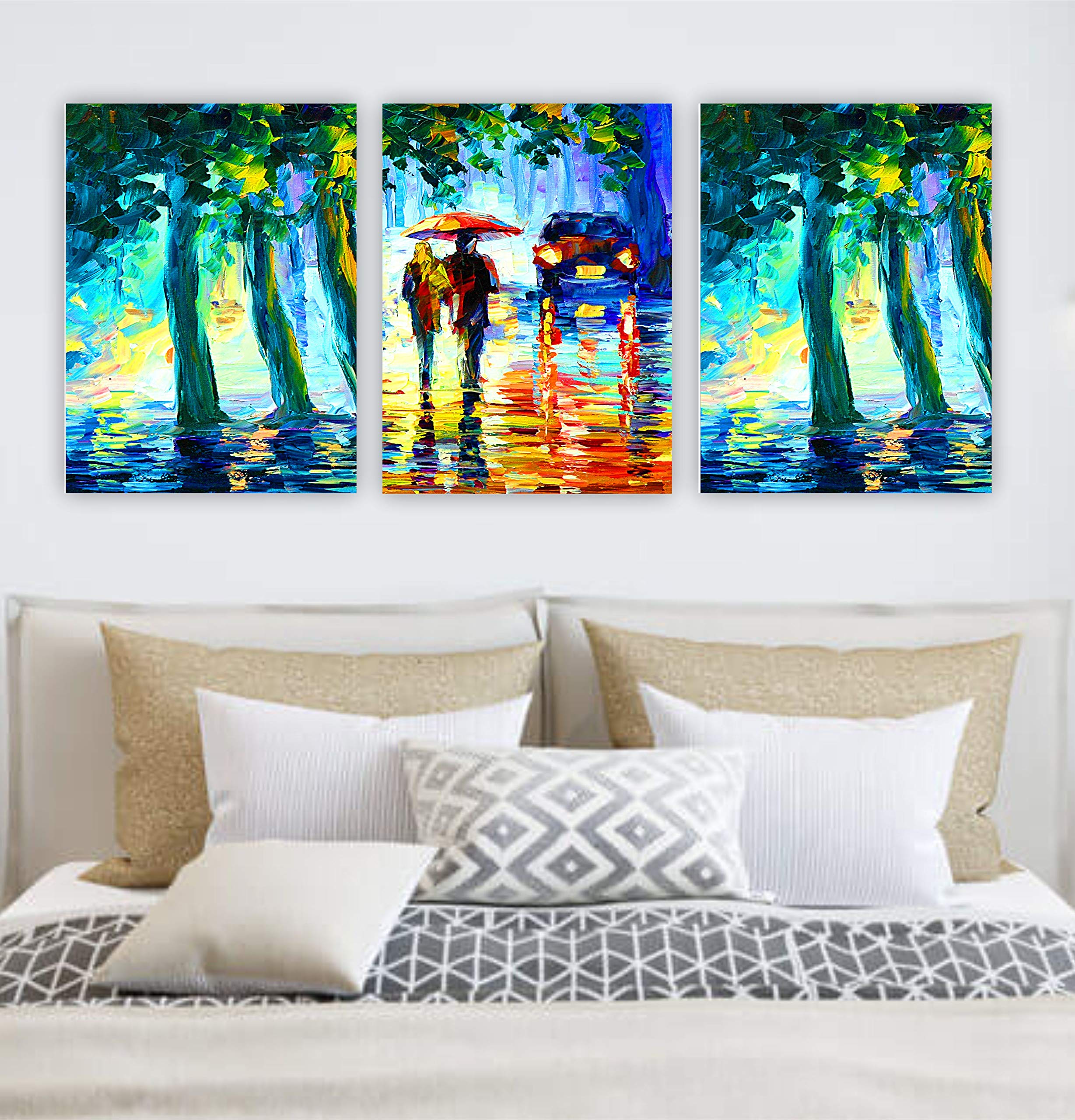 Buy Decor Production Multiple Frames Split Art Texture MDF Wall ...