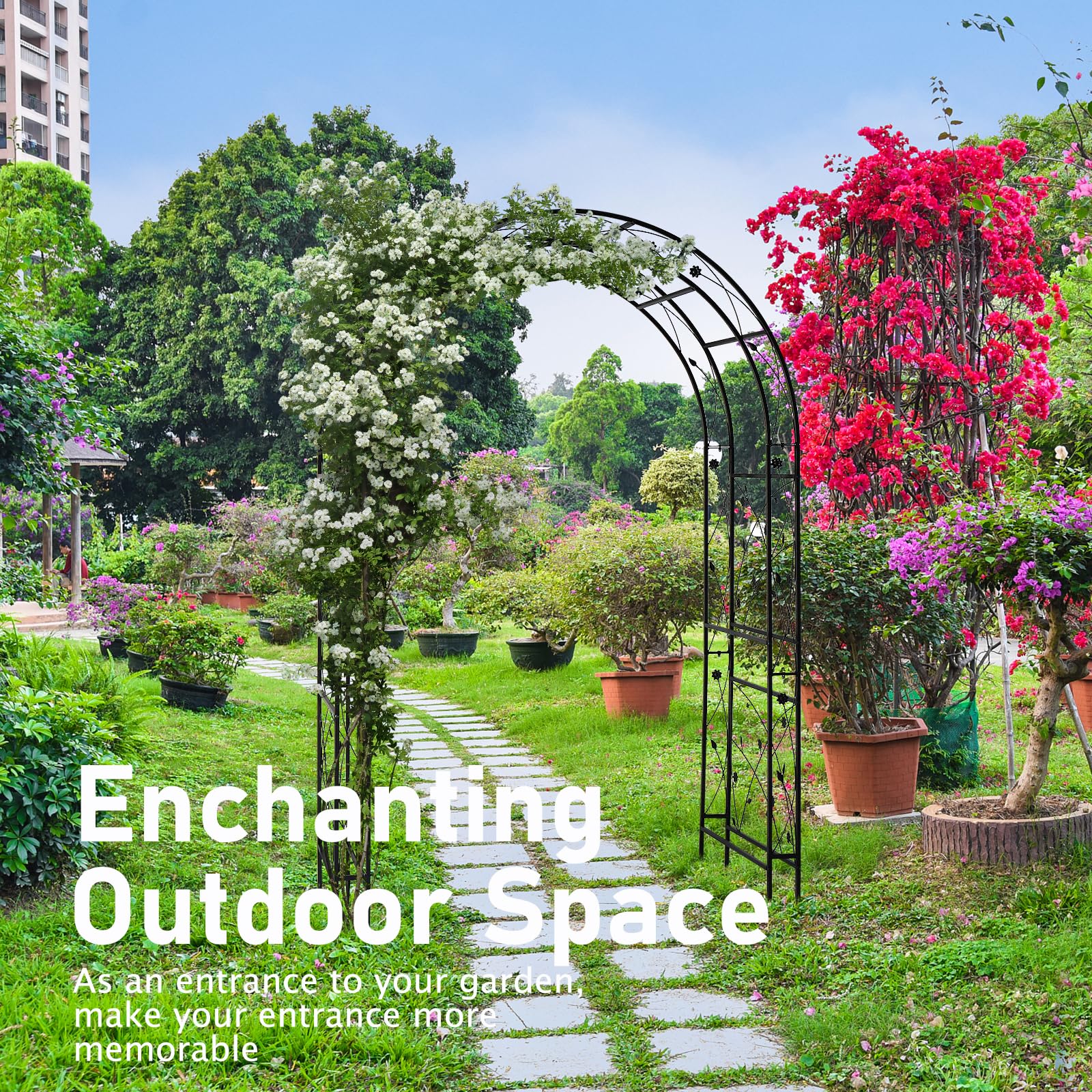 Snapklik.com : VINGLI Garden Arbor, Arch For Wedding Ceremony Party ...